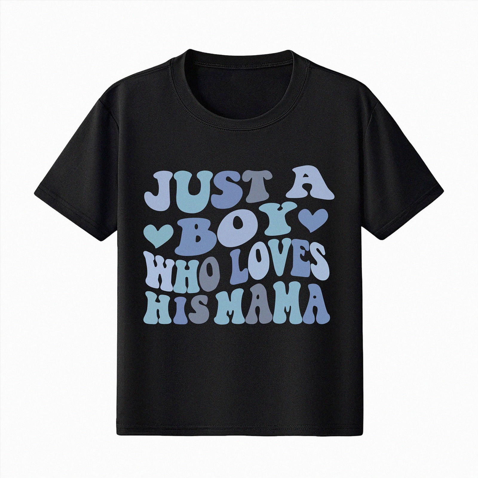 CAUYDY Toddler Baby Boy Short Sleeve Mothers Day I Love Mom Letter ...