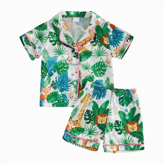 CAUYDY Toddler Baby Boy Shorts Sets Hawaiian Outfits,Summmer Hawaiian ...