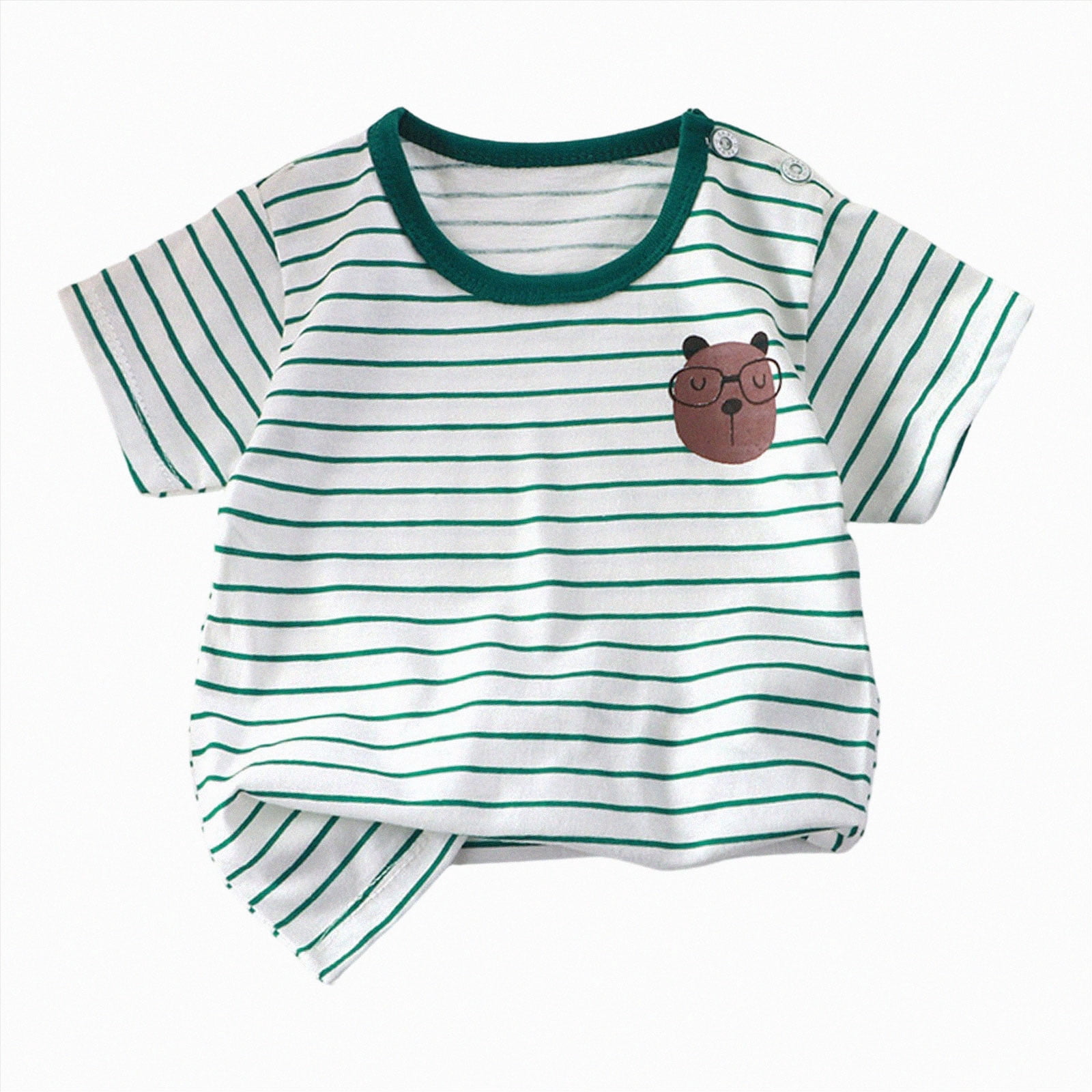 CAUYDY Toddler Baby Boy Summer Clothes Cartoon Animal Print Short ...