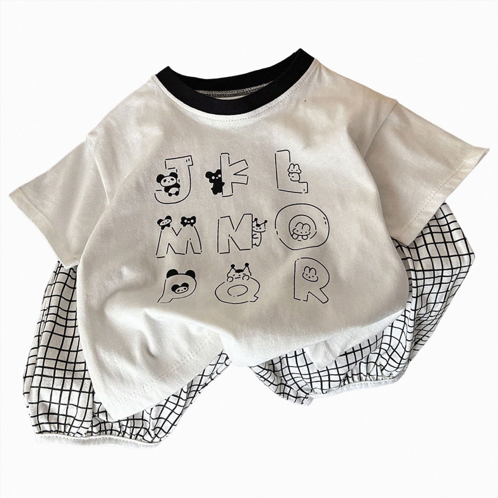 CAUYDY Toddler Baby Boy Summer Clothes Cute Baby Dog Short Sleeve T ...
