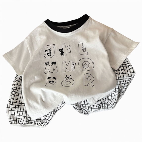 CAUYDY Toddler Baby Boy Summer Clothes Cute Baby Dog Short Sleeve T ...