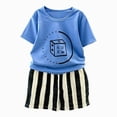 CAUYDY Toddler Baby Boy Summer Outfit Short Sleeve Letter Print T Shirt ...