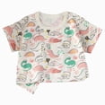 CAUYDY Toddler Baby Boys Tops Cartoon Dinosaur Print Tees Kids Cotton ...