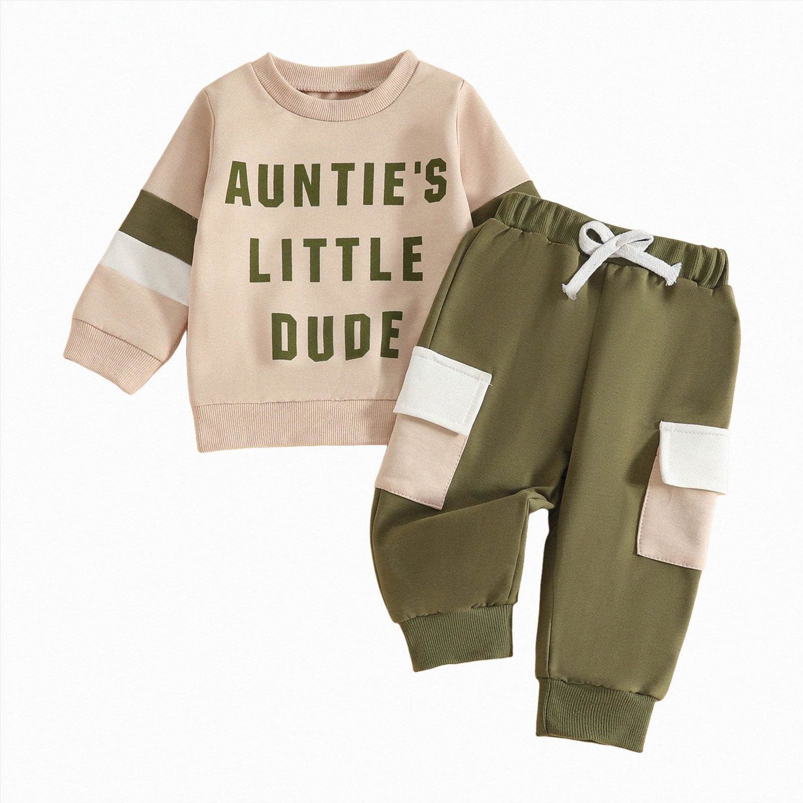 CAUYDY Toddler Baby Girl Outfits Letter Long Sleeve Sweatshirt and ...