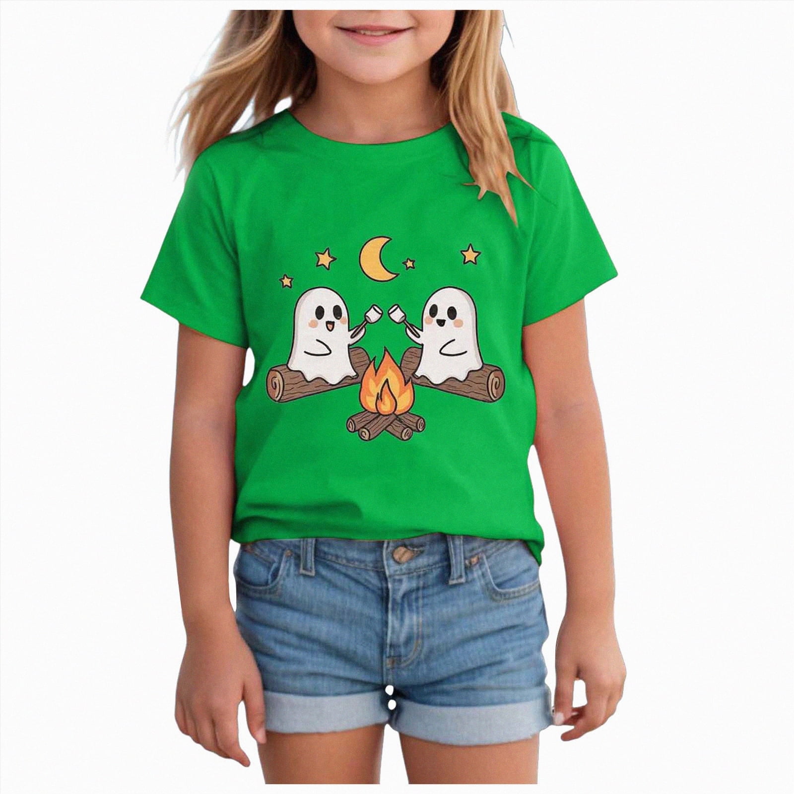 CAUYDY Toddler Baby Girls Halloween Shirts Pumpkin Graphic T-Shirt ...