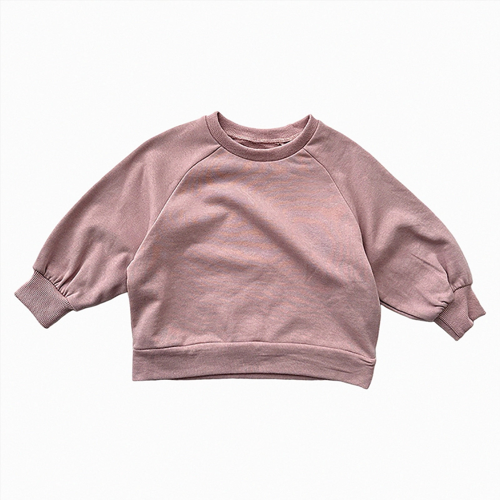 CAUYDY Toddler Boy Solid Long Sleeve Shirt Baby Boys Crewneck ...