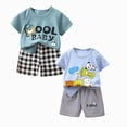 CAUYDY Toddler Boy Summer Short Clothes Sets Cotton Crewneck Tees ...