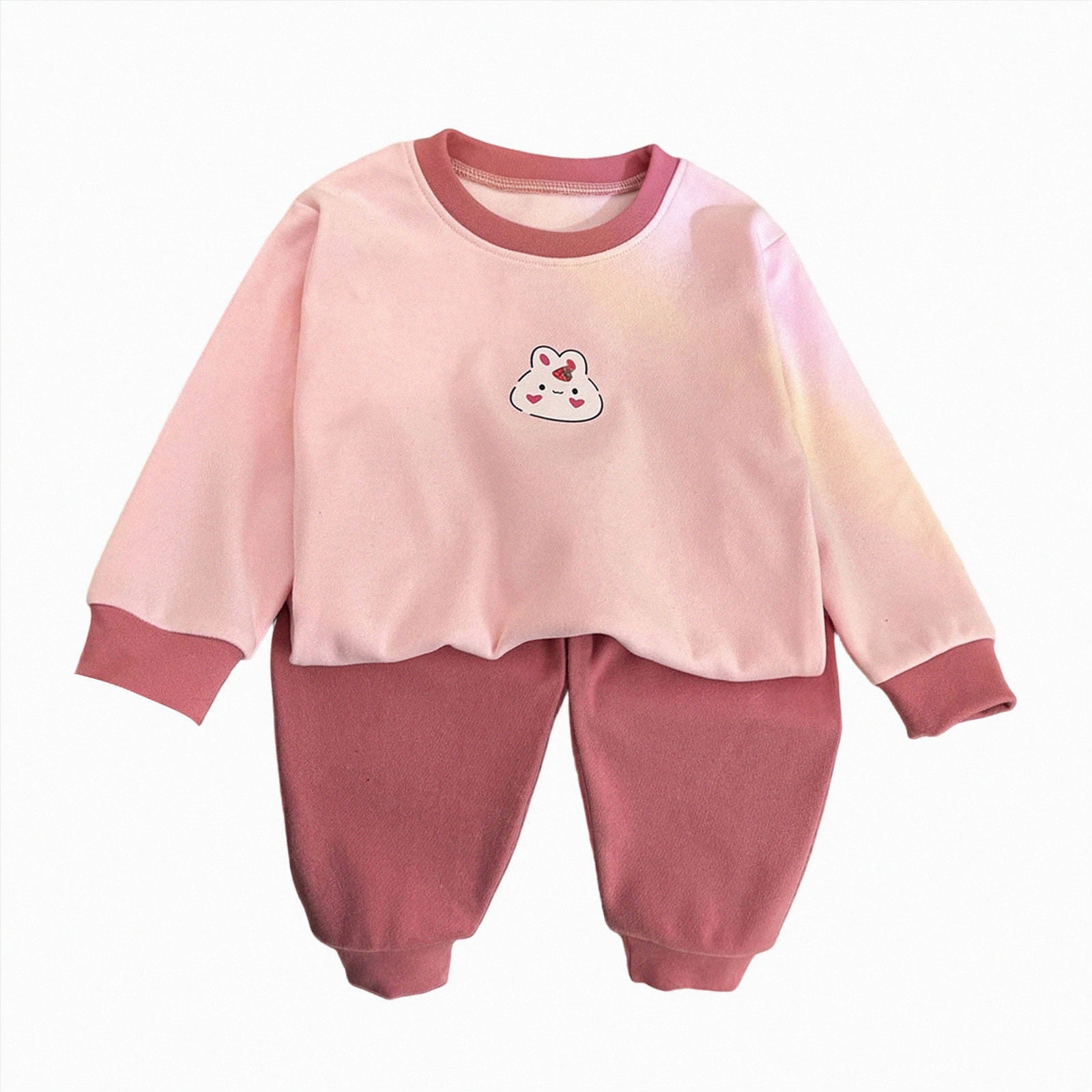 CAUYDY Toddler Boys Girls Cartoon Print Baby Cotton Thermal Set, Cute ...