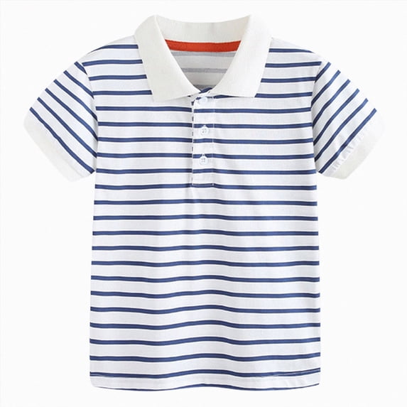 CAUYDY Toddler Boys Short Sleeve Polo Shirt Baby Boy Girls Solid and ...