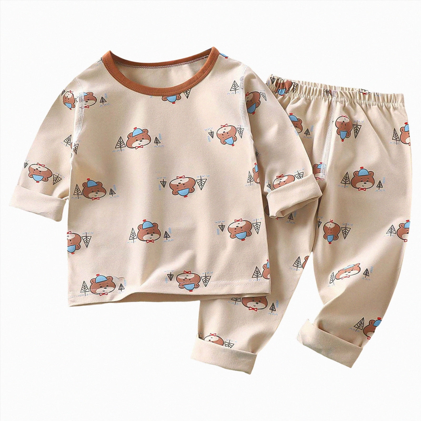 CAUYDY Toddler Girl Pajamas Sets Long Sleeve Cotton Pajamas Baby Girls ...