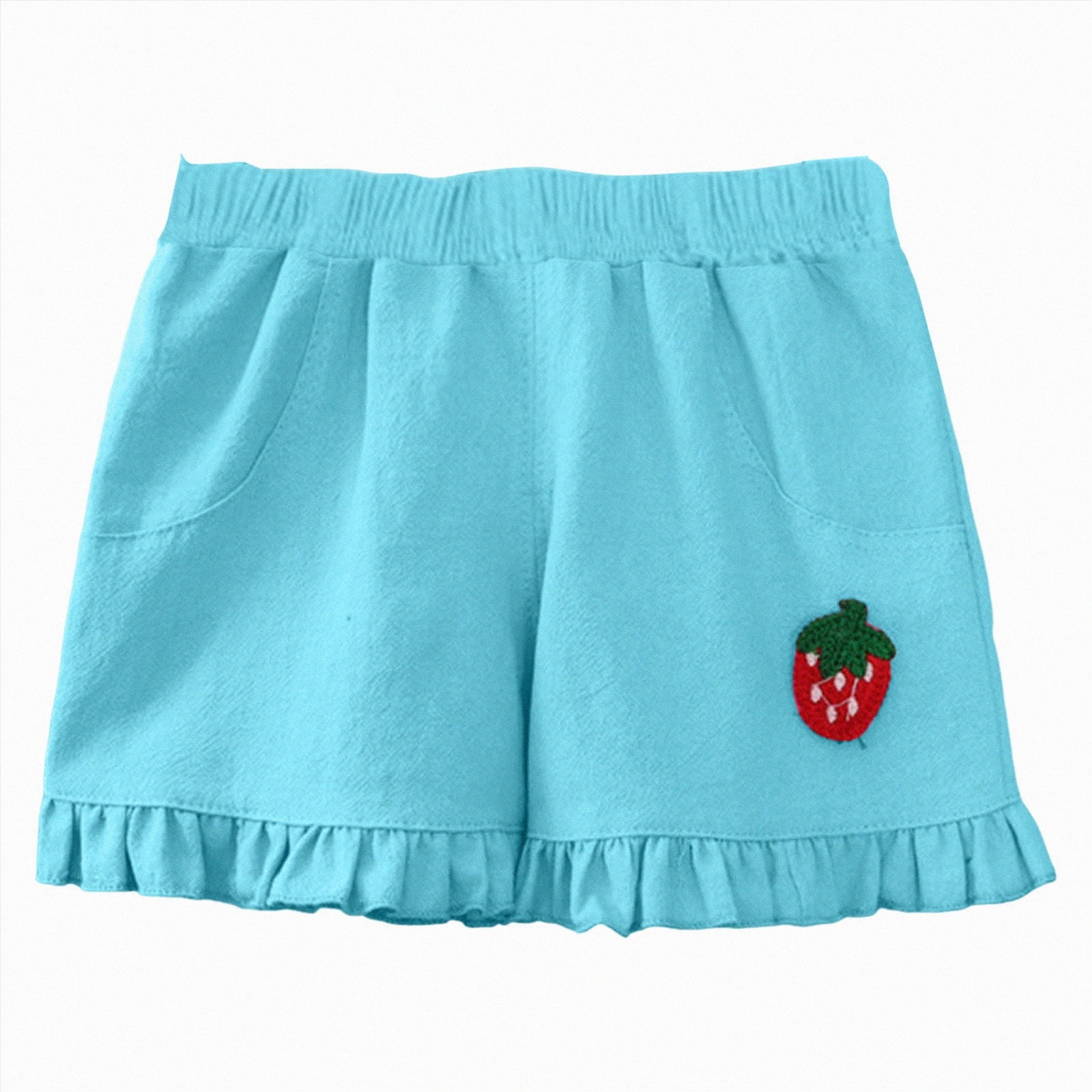 CAUYDY Toddler Girls Biker Shorts Solid Bike Cartwheel Shorts Kids ...