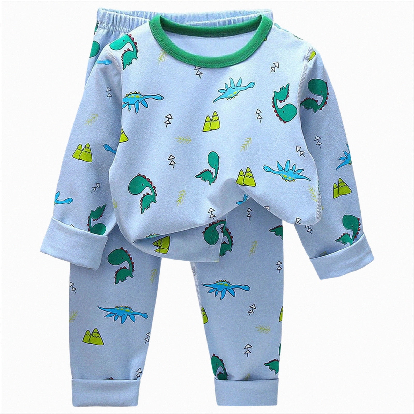 CAUYDY Toddler Girls Outfits Baby Boy Pajamas Long Sleeve T-Shirt ...