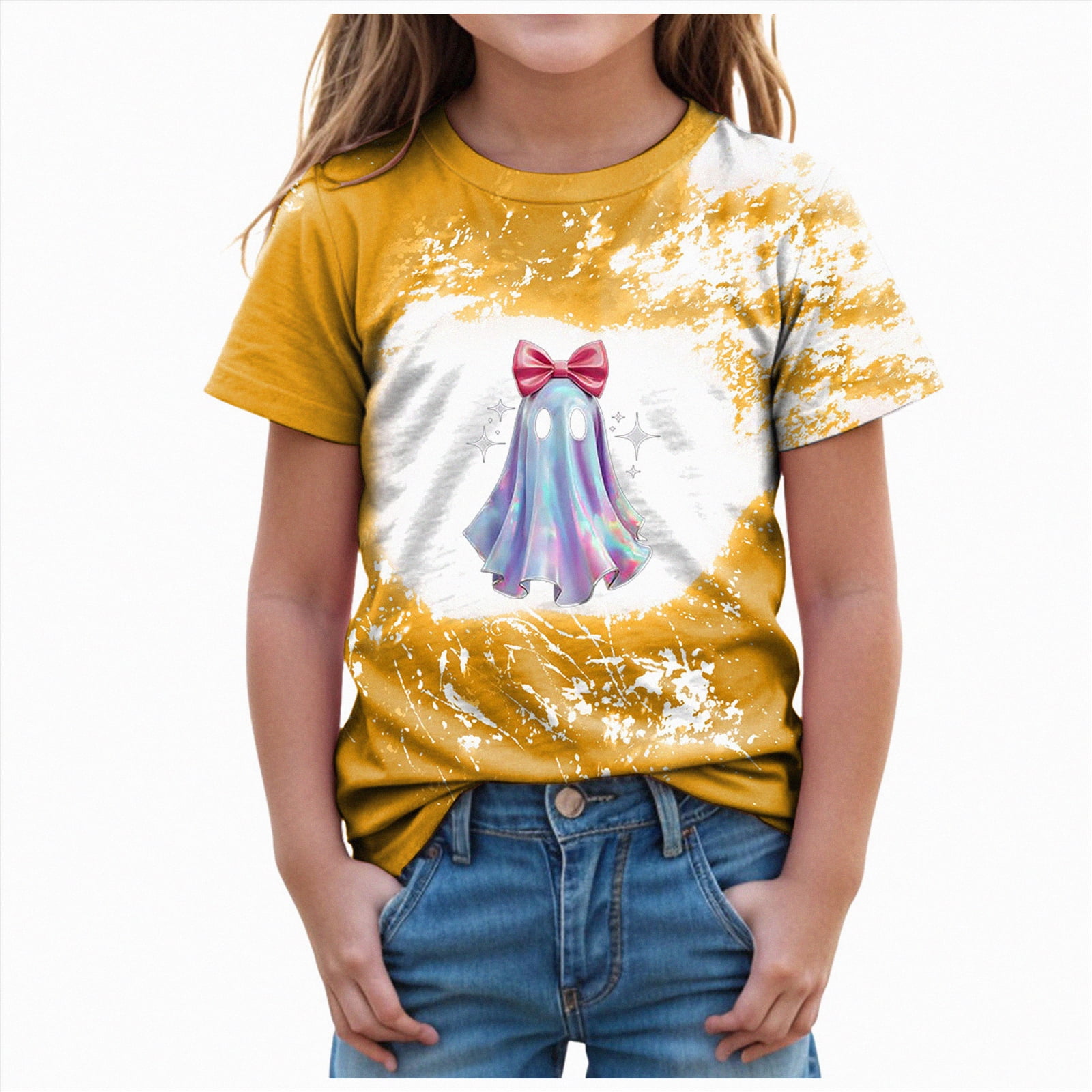 CAUYDY Toddler Halloween Shirt Baby Boys Girls Ghost Tshirt Creep It ...