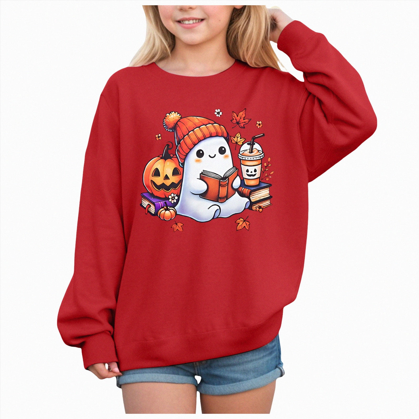 CAUYDY Toddler Teen Boy Girl Halloween Thanksgiving Outfit Pumpkin ...