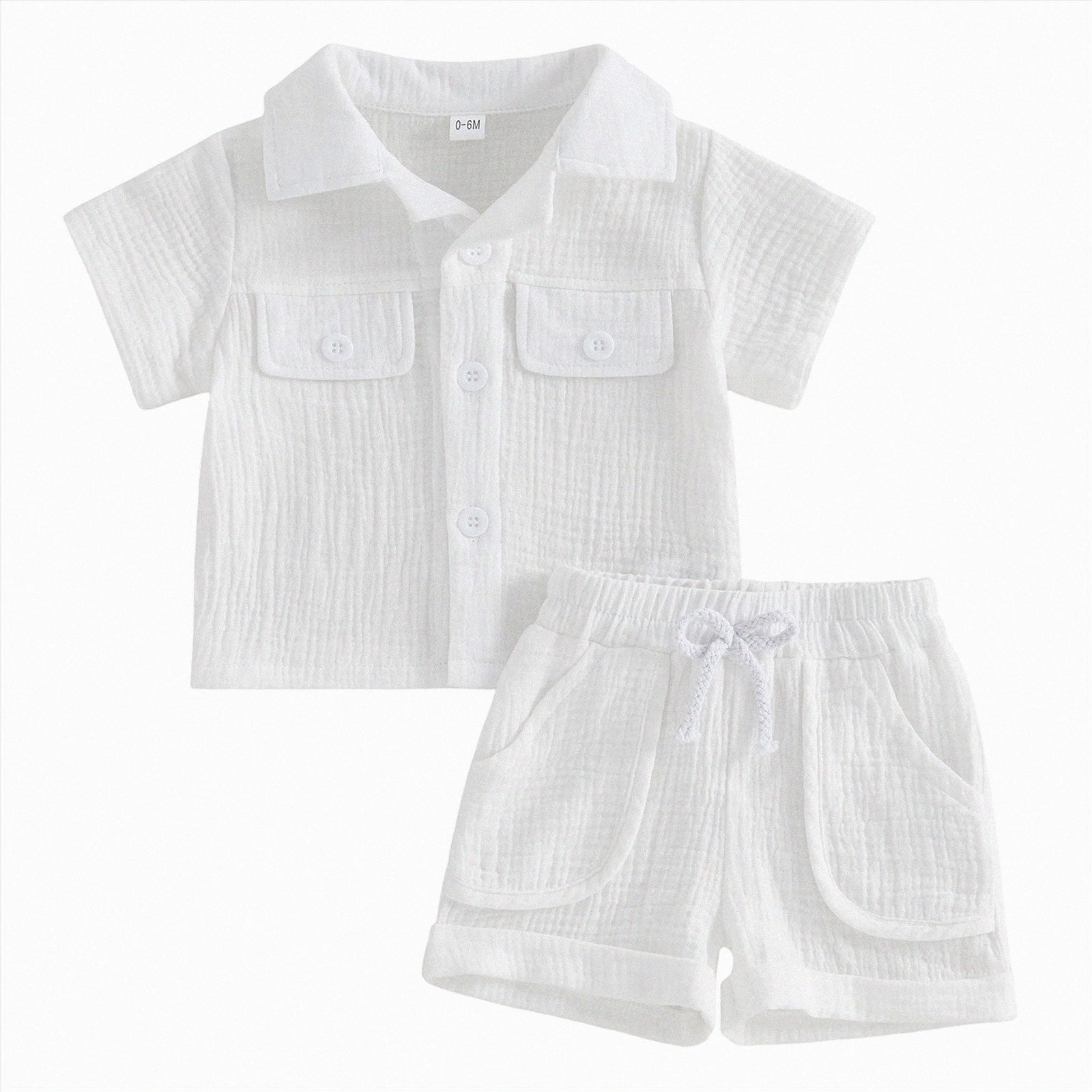 CAUYDY Toddlers and Baby Boys' Summer Clothes Infant Boy Button-town ...