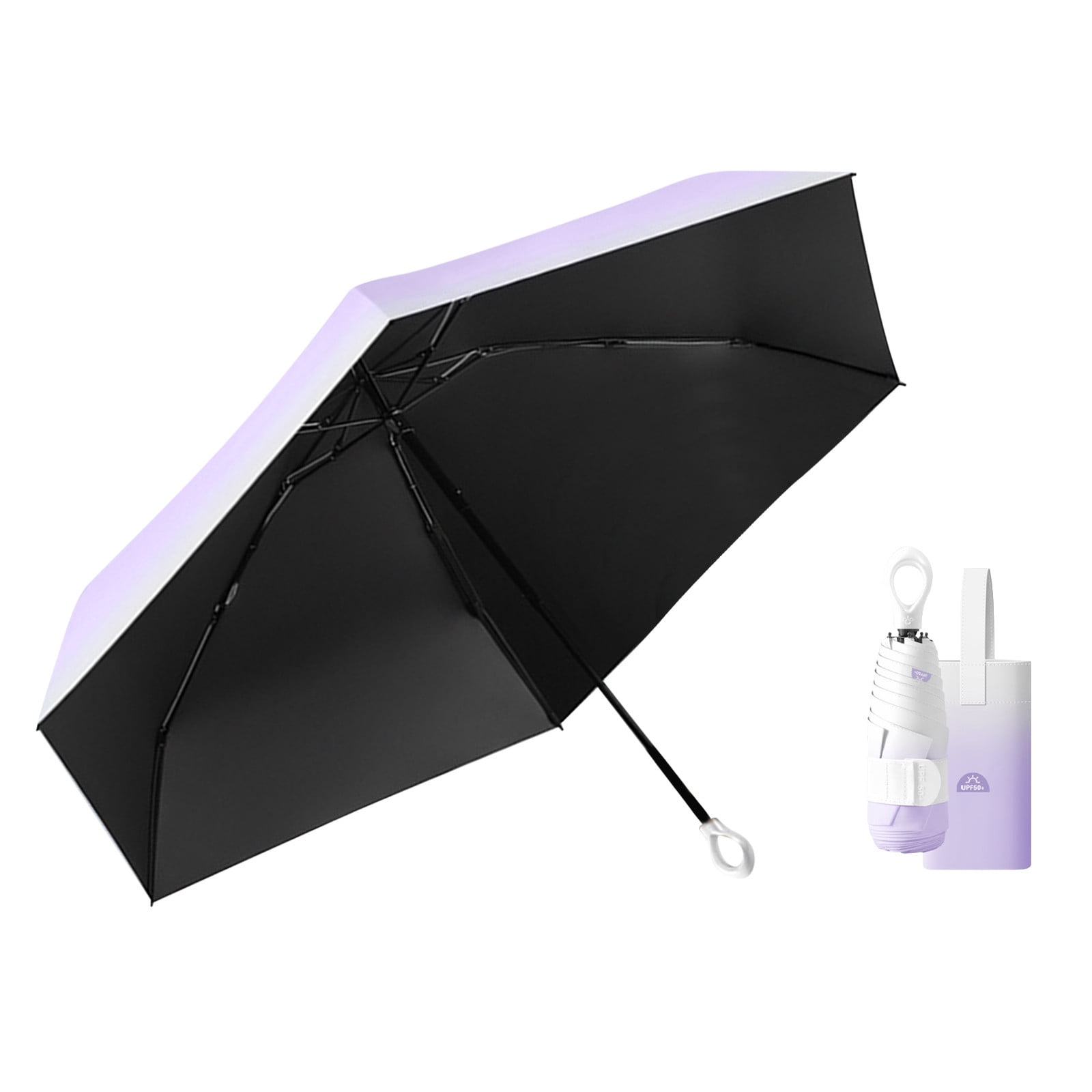 CAUYDY Travel Umbrella - Lightweight Portable Mini Compact Umbrellas ...