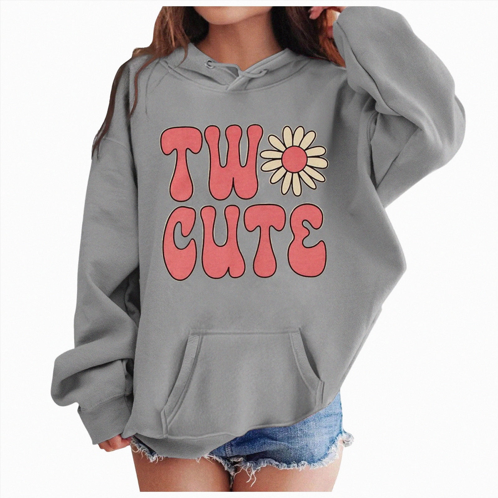 CAUYDY Trendy Hoodie for Child Girl Long Sleeve Casual Funny Letter ...