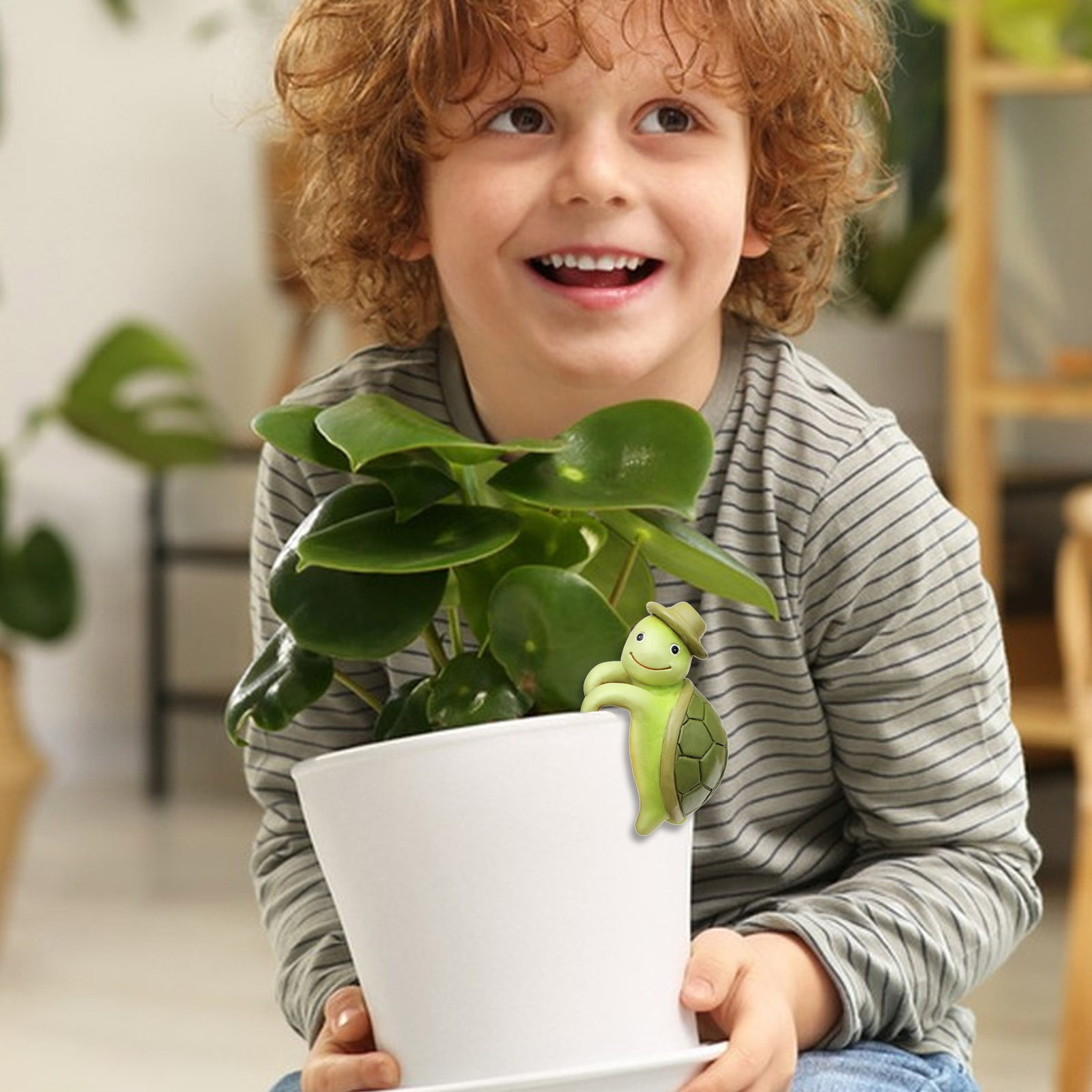 CAUYDY Turtle Statue Inspirational Turtle Figurine 4 Inch Resin Desk ...