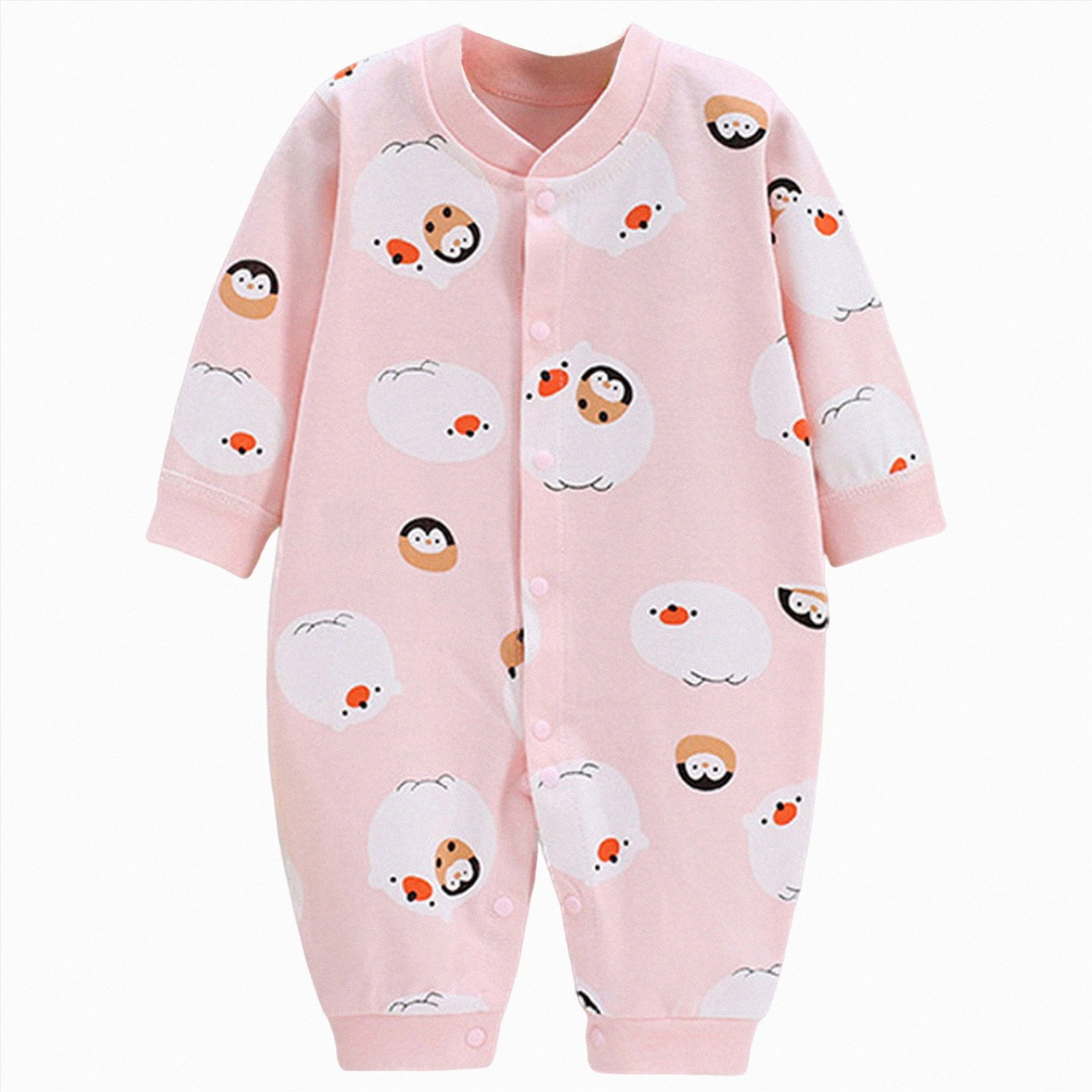 CAUYDY Unisex Baby Boys Girls Long Sleeve Romper Newborn One-Piece ...
