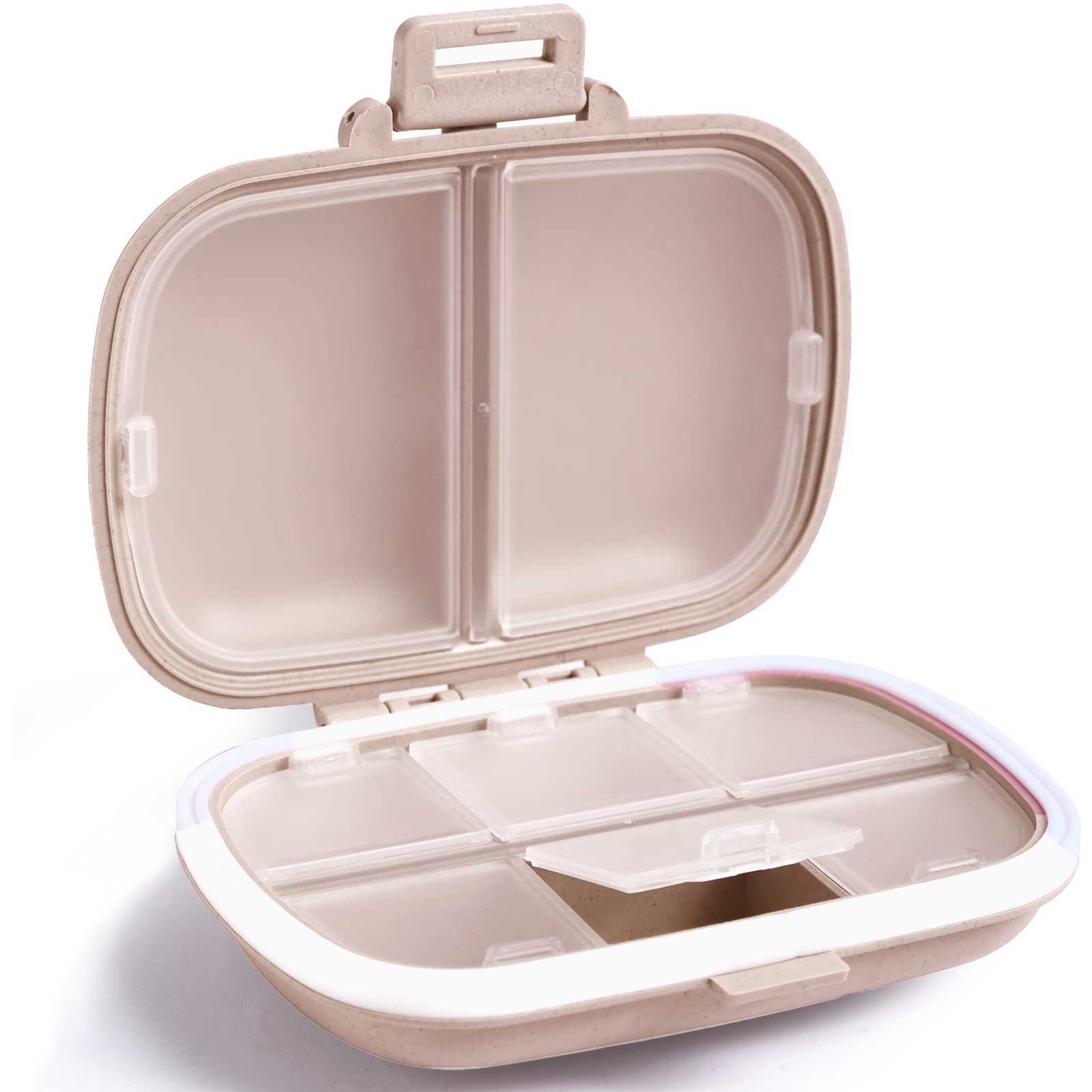 CAUYDY Weekly Pill Organizer 3 Times a Day, Travel Pill Box Case 7 Day ...