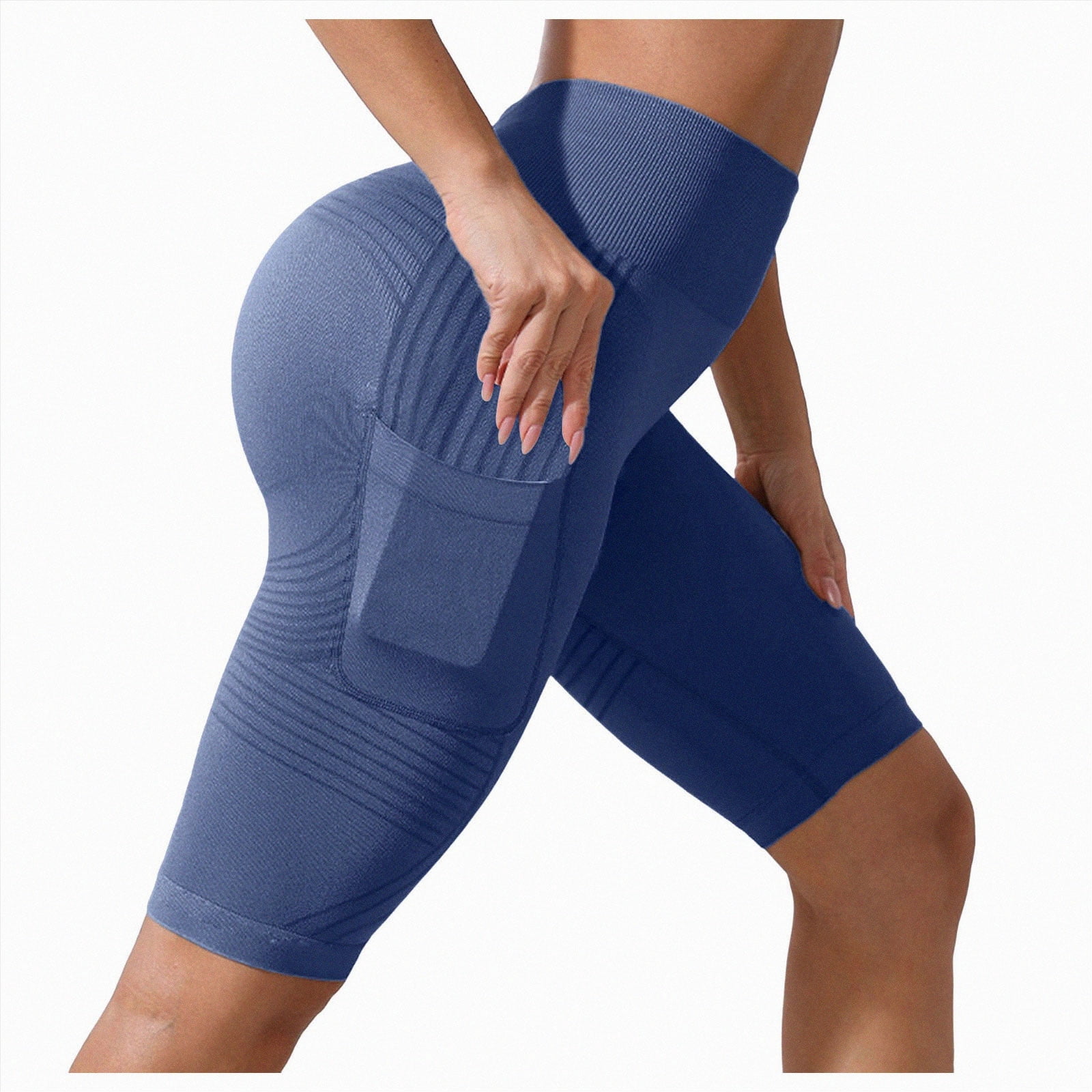 CAUYDY Women's High Waisted Biker Shorts - Spandex Yoga, Workout ...