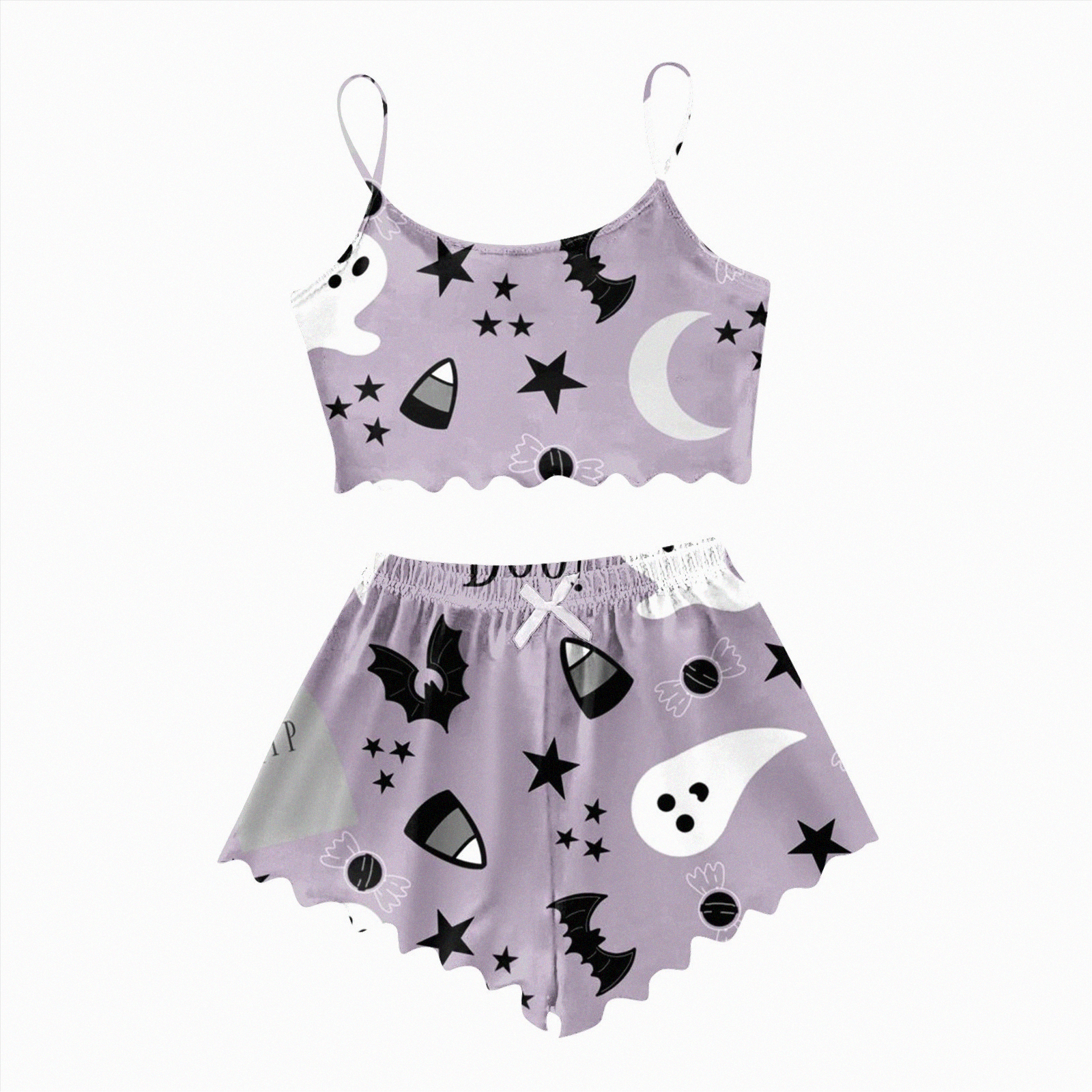 CAUYDY Womens Halloween Pajamas Short Set Pumpkin Skeleton Spooky ...