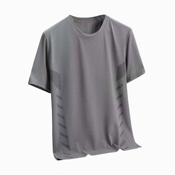 CAUYDY Workout Shirts for Men, Moisture Wicking Quick Dry Active ...