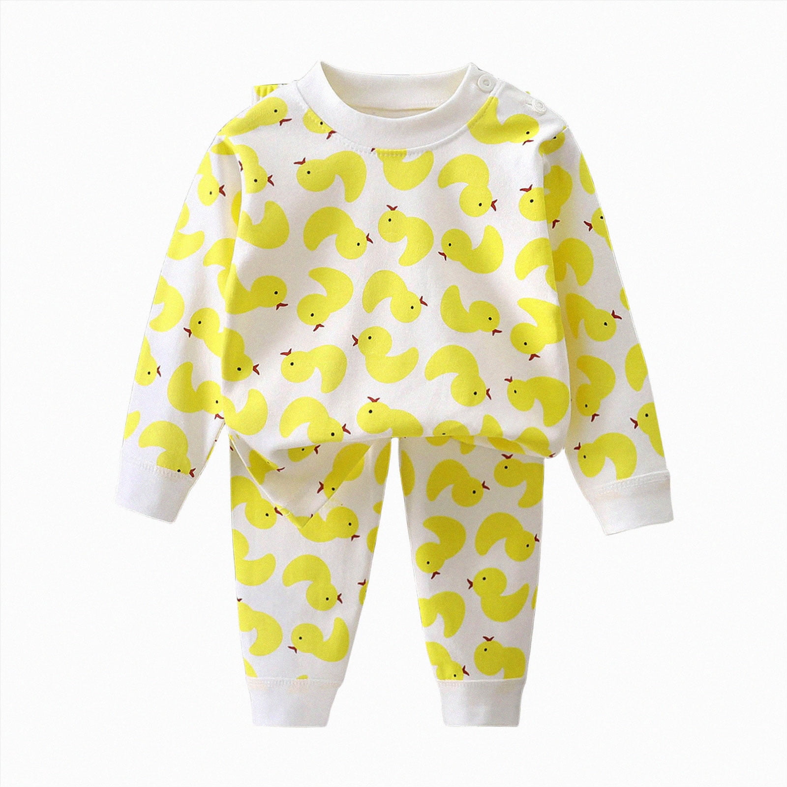 CAUYDYBaby Girls Boys Pajamas Soft Cotton Cartoon Print Pjs Toddler 2 ...