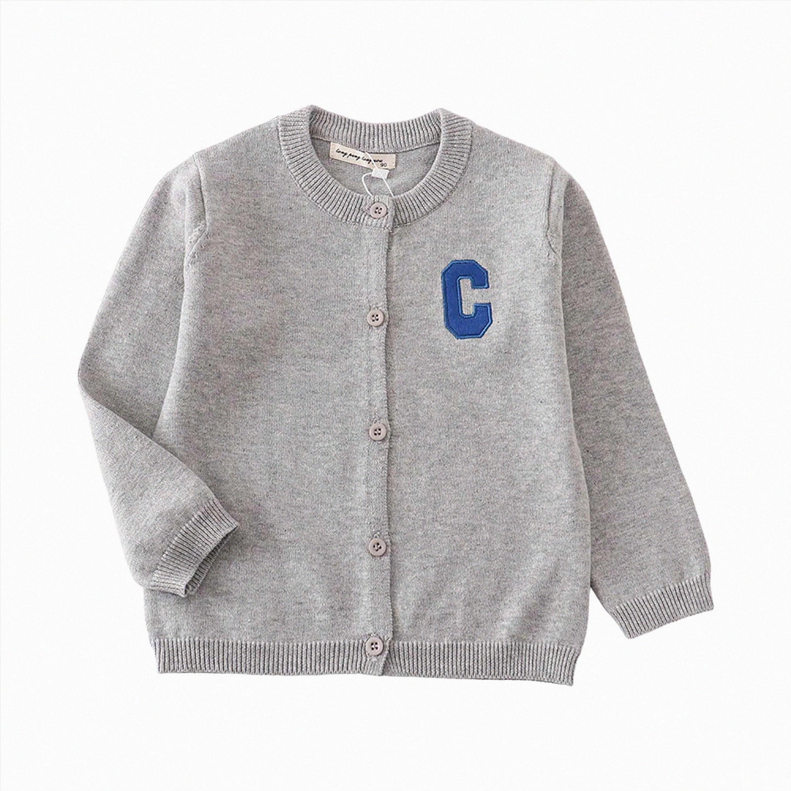 CAUYDYBaby Girls and Toddler Letter C Embrodiery Long Sleeve Button ...