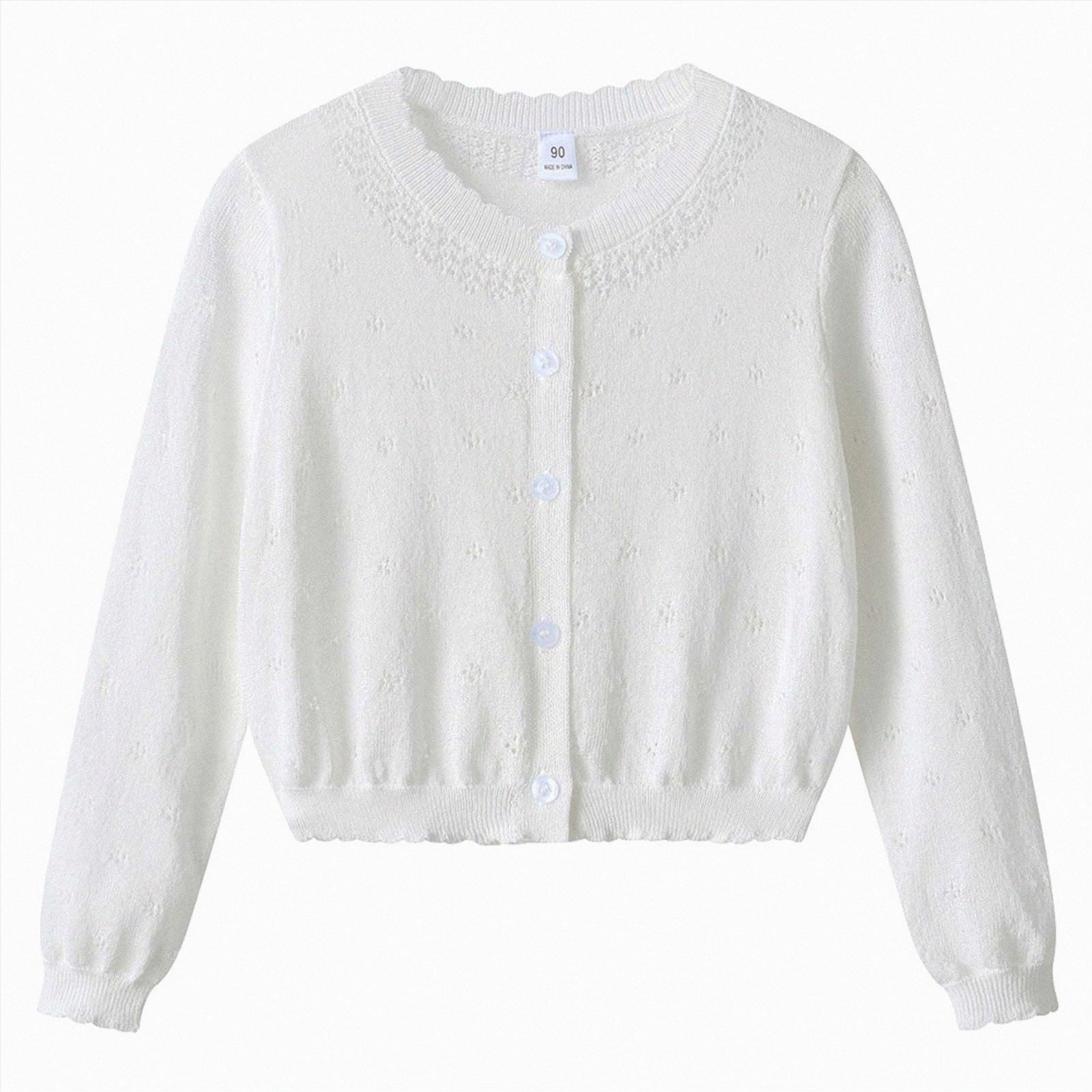 CAUYDYBaby Girls' and Toddler Long Sleeve Knit Button Front Cardigan ...