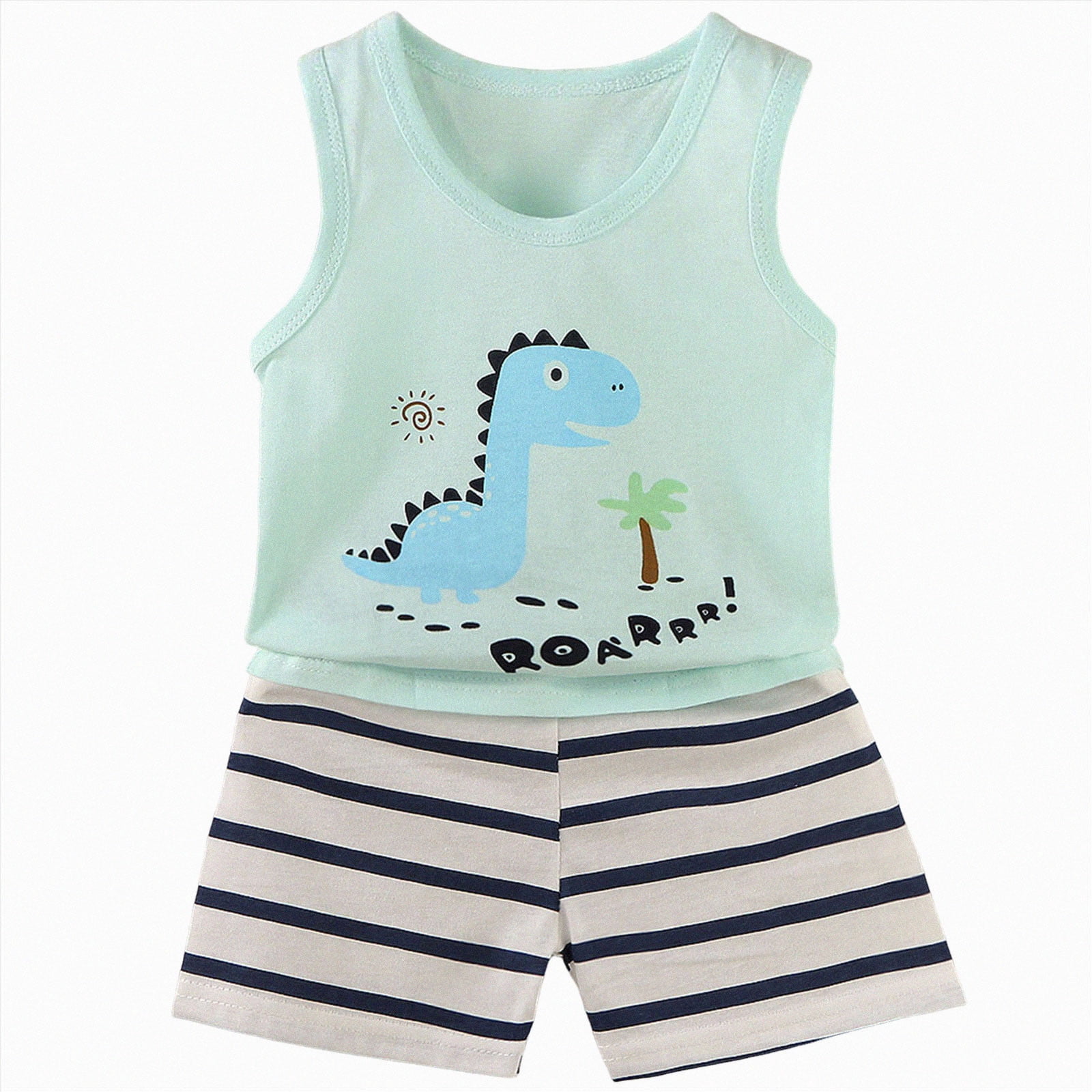 CAUYDYBoys Summer Clothes Sleeveless Dinosaurs Print Tank Tops Boy ...