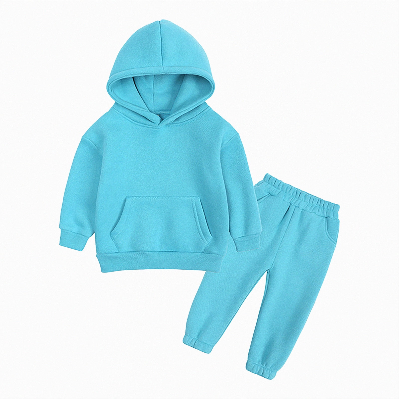 CAUYDYToddler Baby Boy Girl Clothes Solid Color Hoodie Sweatshirt Top ...