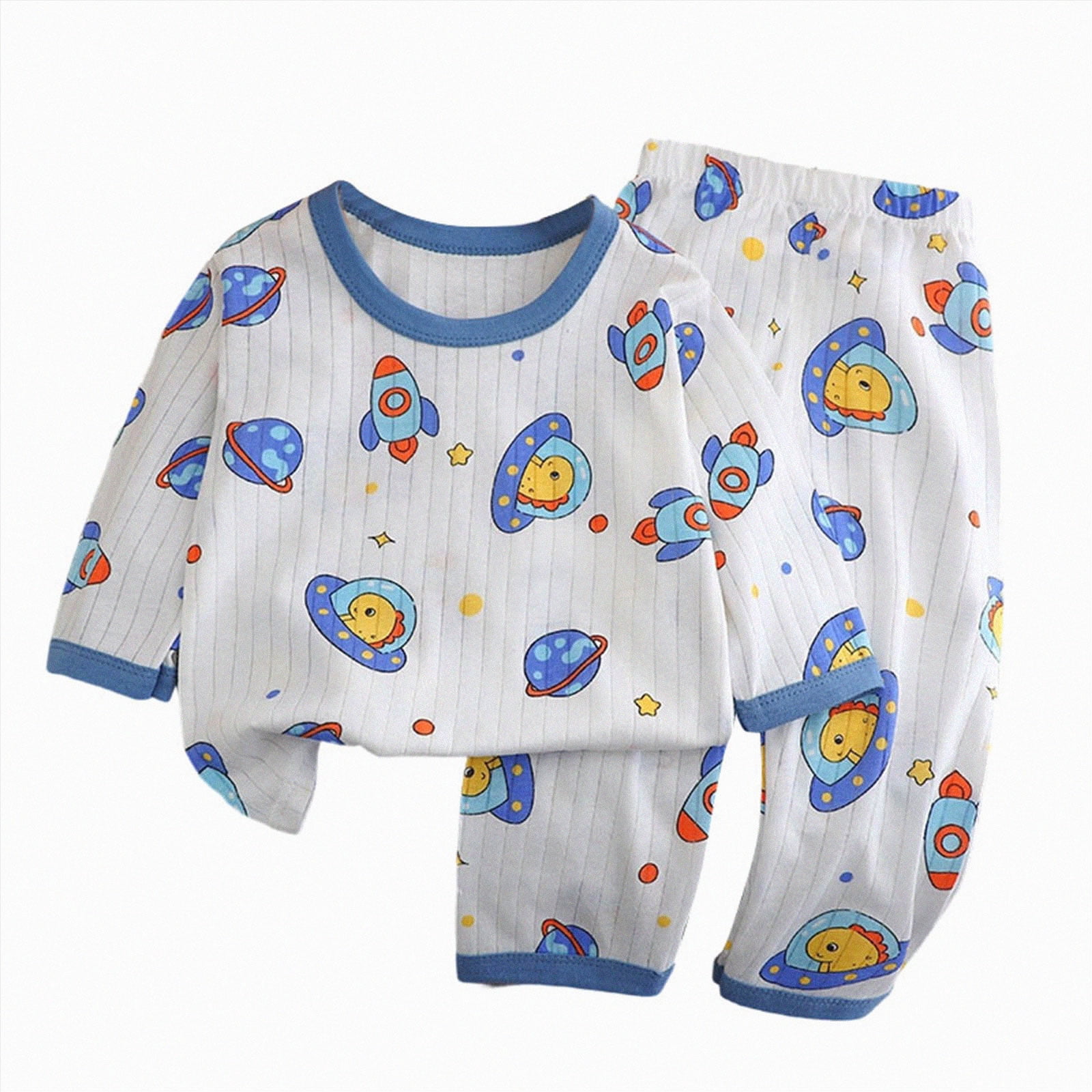 CAUYDYToddler & Kids Pajamas Set Cotton Seamless Snug fit Long Sleeve ...