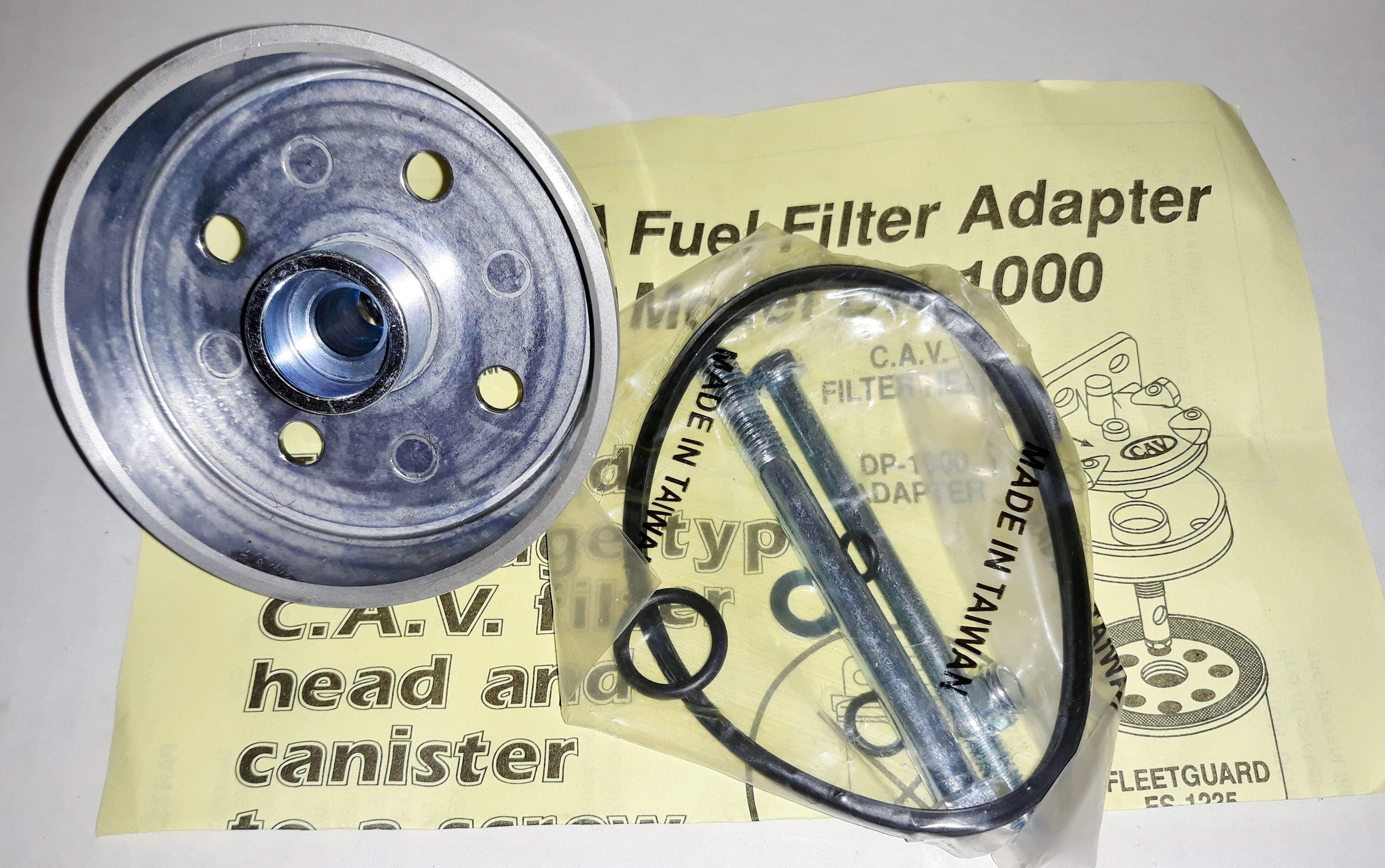 CAV Fuel Filter Conversion Adapter Fits John Deere JCB International ...