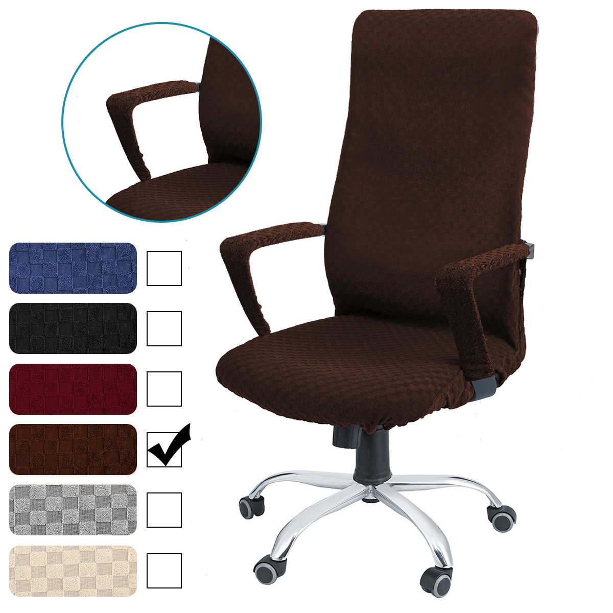 CAVEEN Office Chair Cover Computer Chair Universal Chair Cover Modern ...