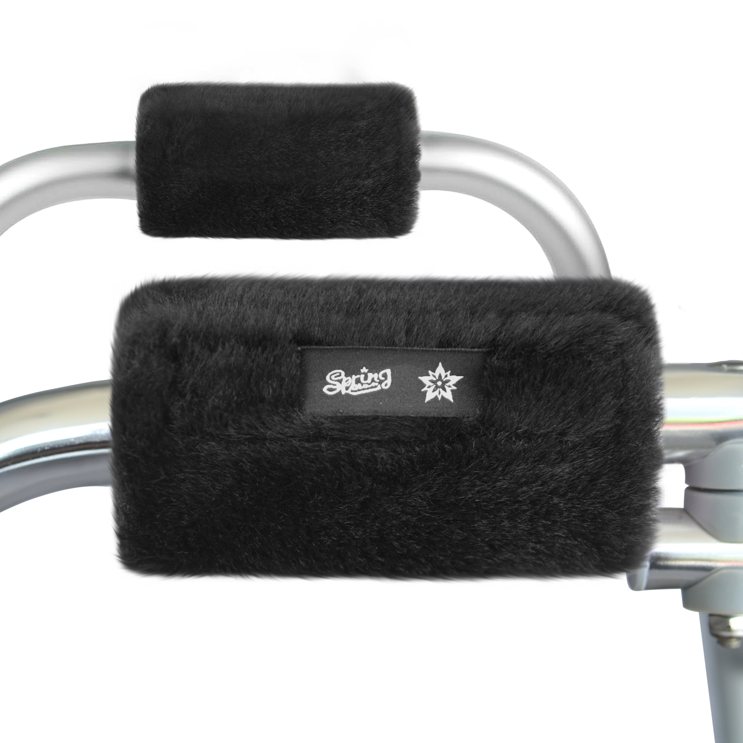 CAVENDY Plush Walker Handle Covers, Non-Slip Washable Grip Pads with ...