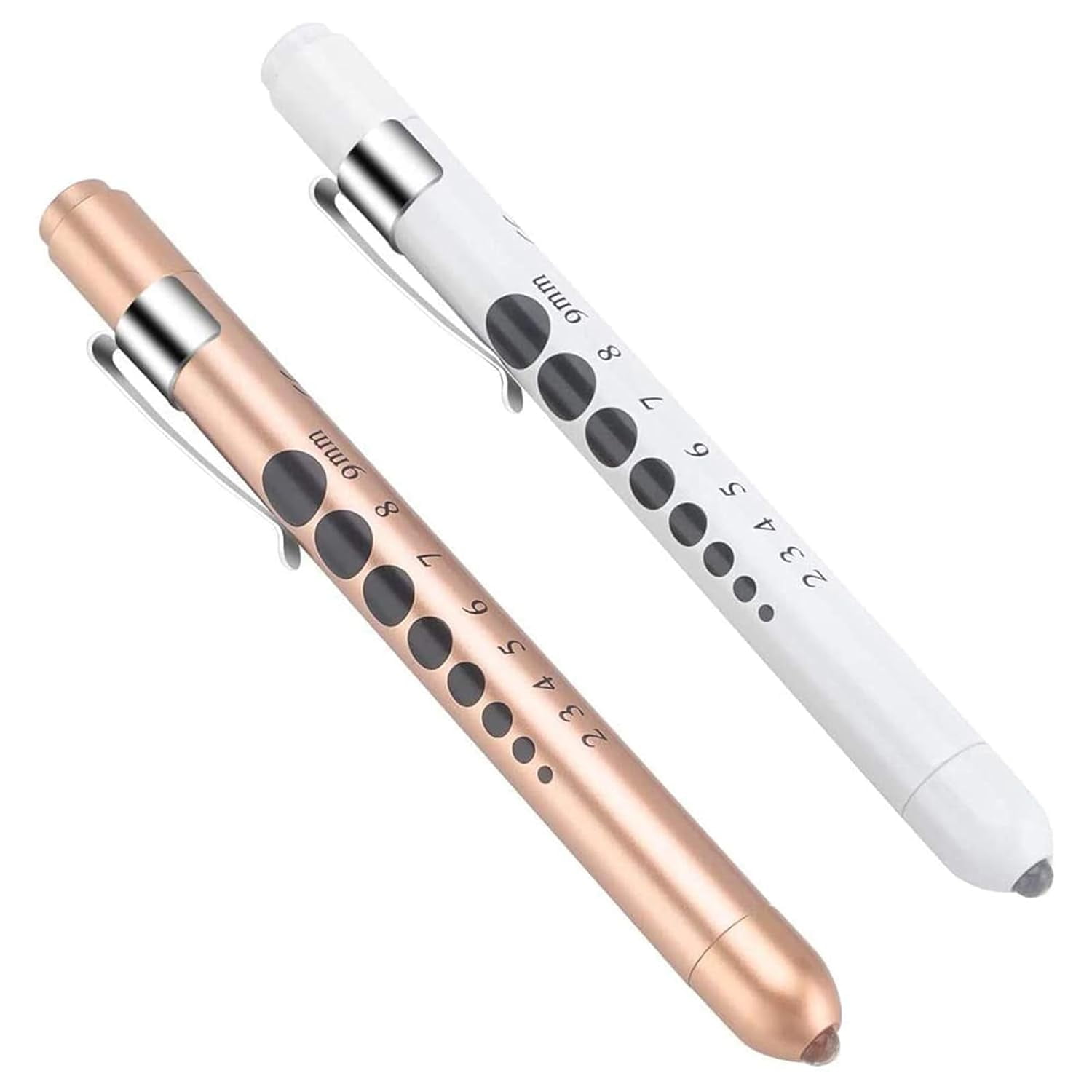 CAVN Pen Light with Pupil Gauge LED Penlight for Nurses Doctors, 2 Pcs ...