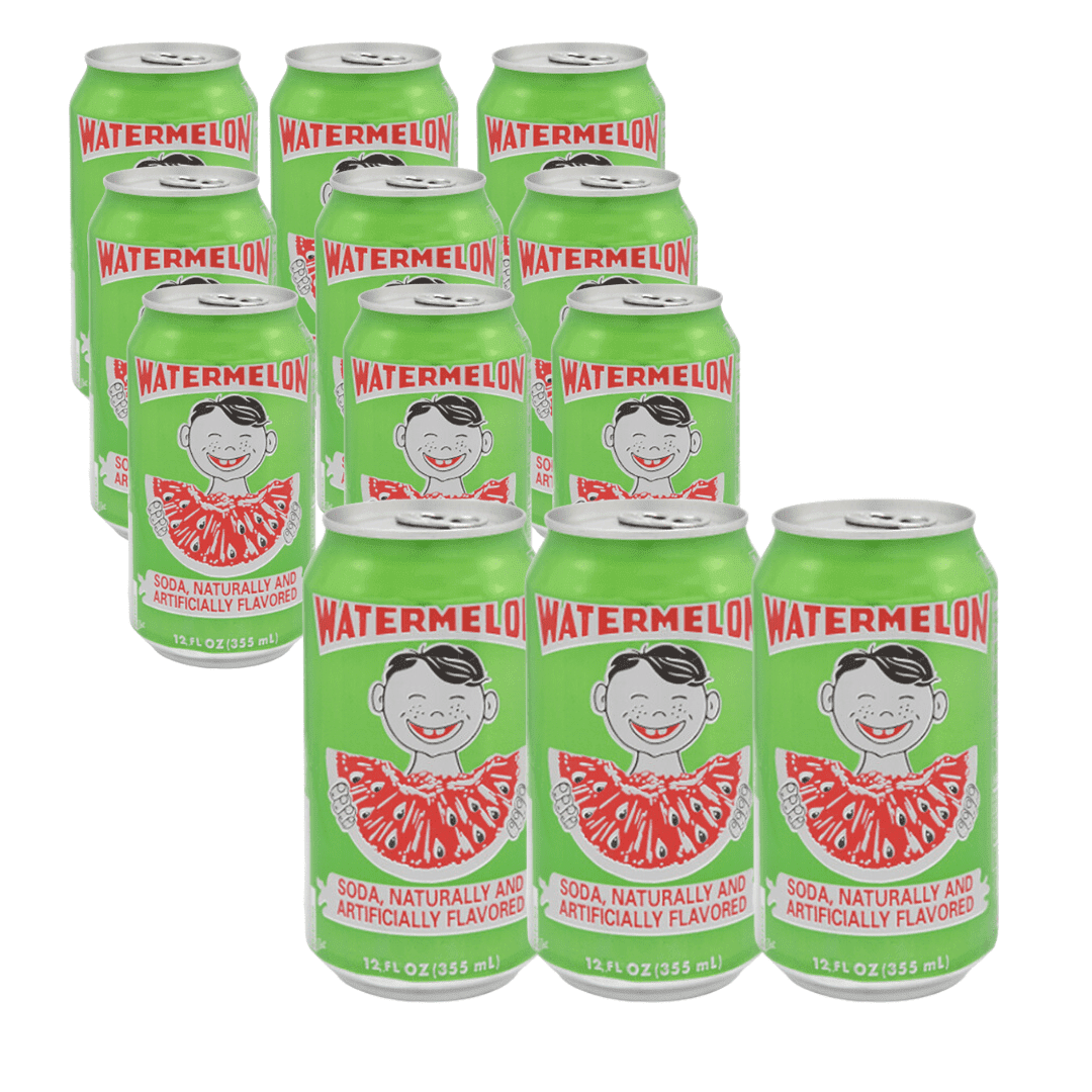 Cawy Watermelon Soda, 12 Fl Oz Cans, Pack of 12, Refreshing and Fizzy ...
