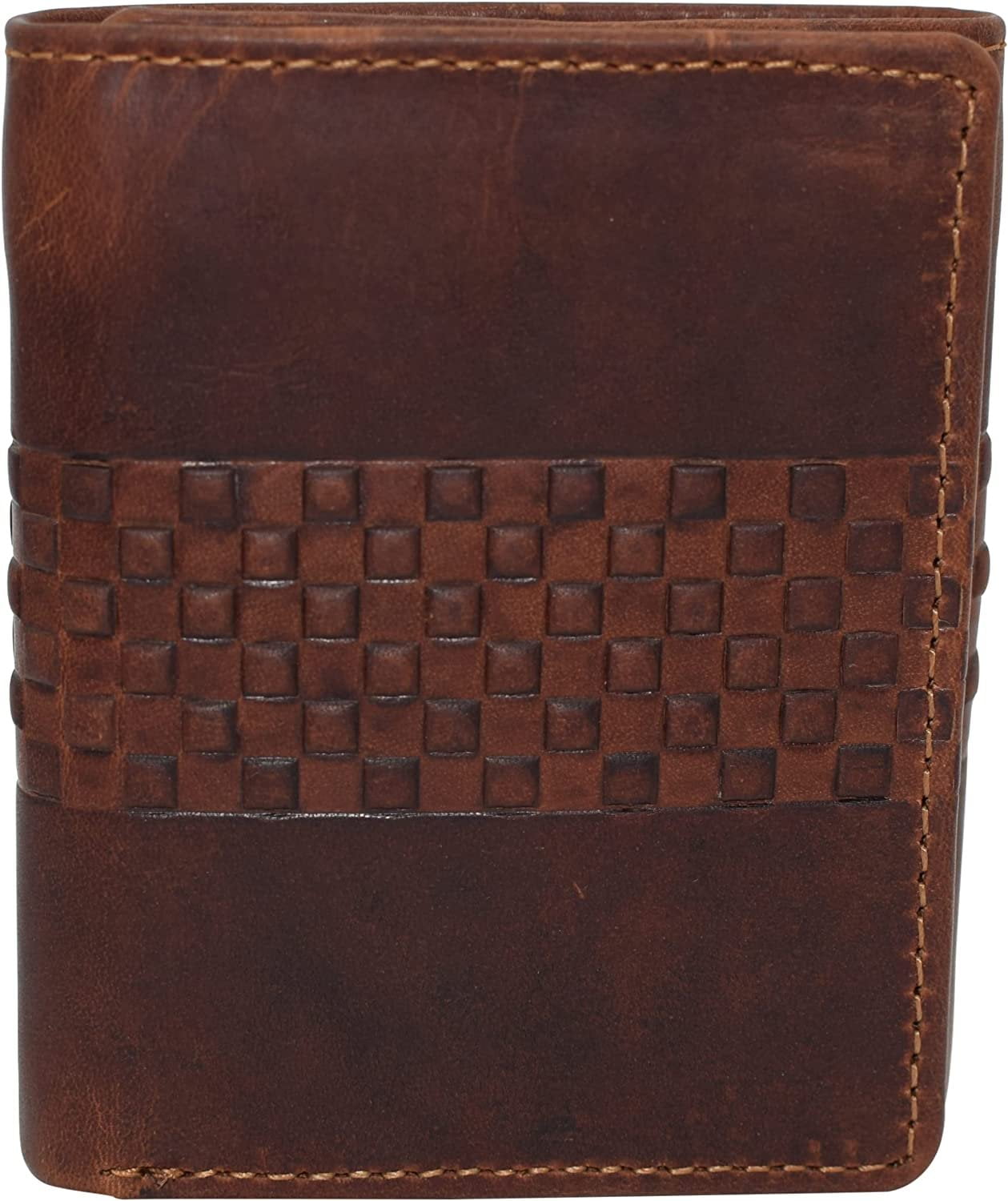 CAZORO Men's RFID Blocking Extra Capacity Trifold Vintage Leather ...