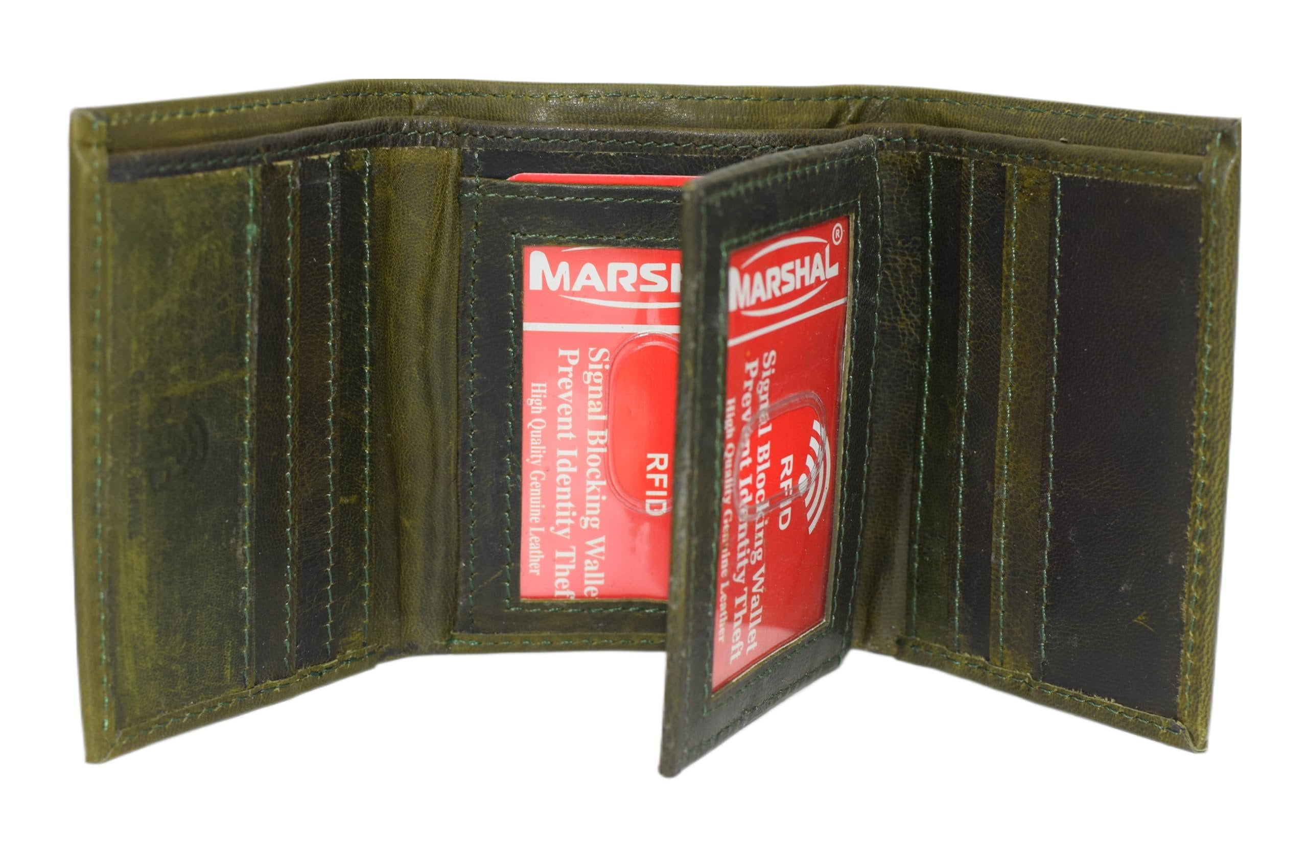 CAZORO Real Cowhide Leather Wallets for Men RFID Blocking Extra ...