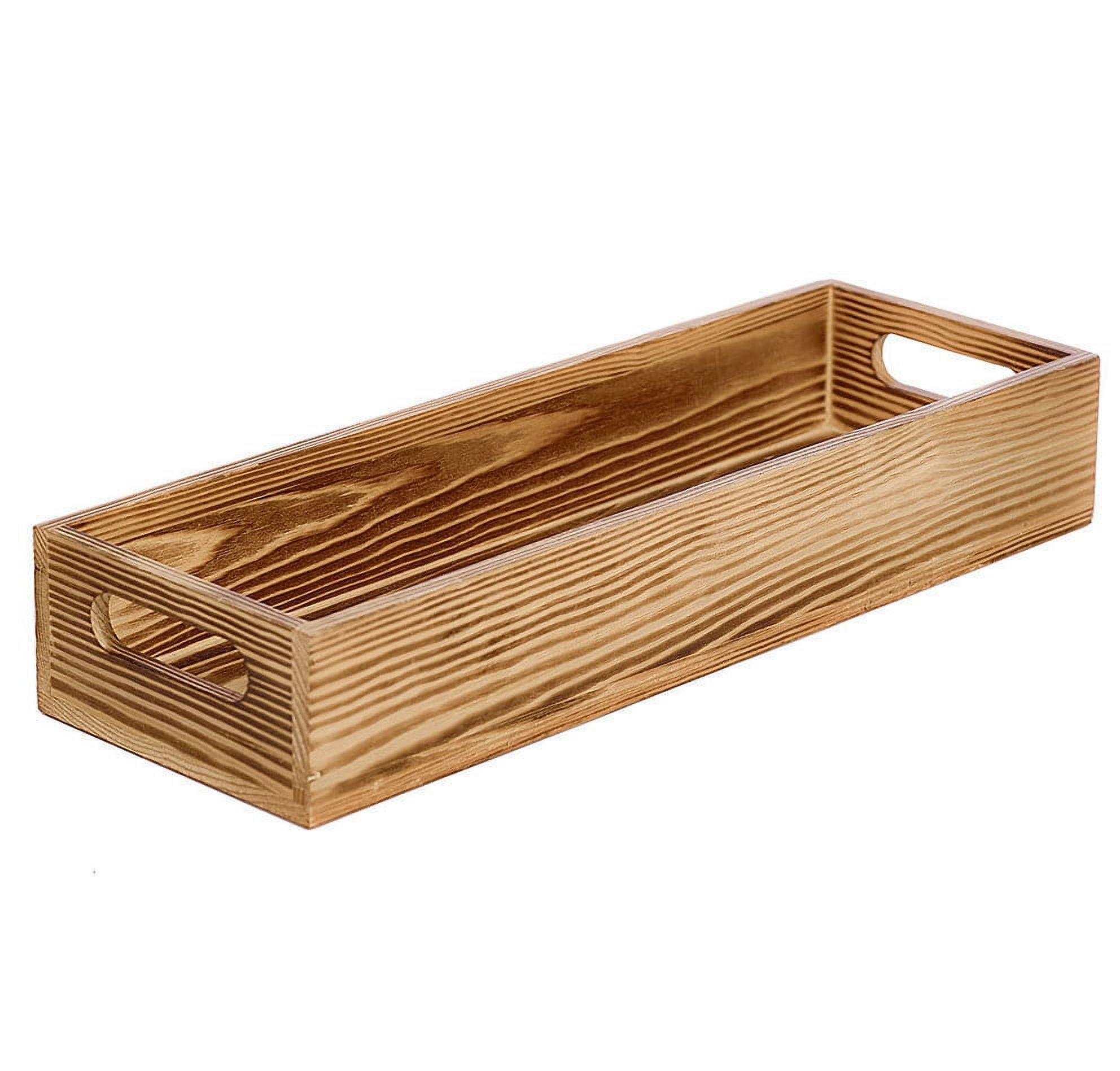 CB Accessories Long Wood Serving Tray, Farmhouse, Rustic Home Decor ...