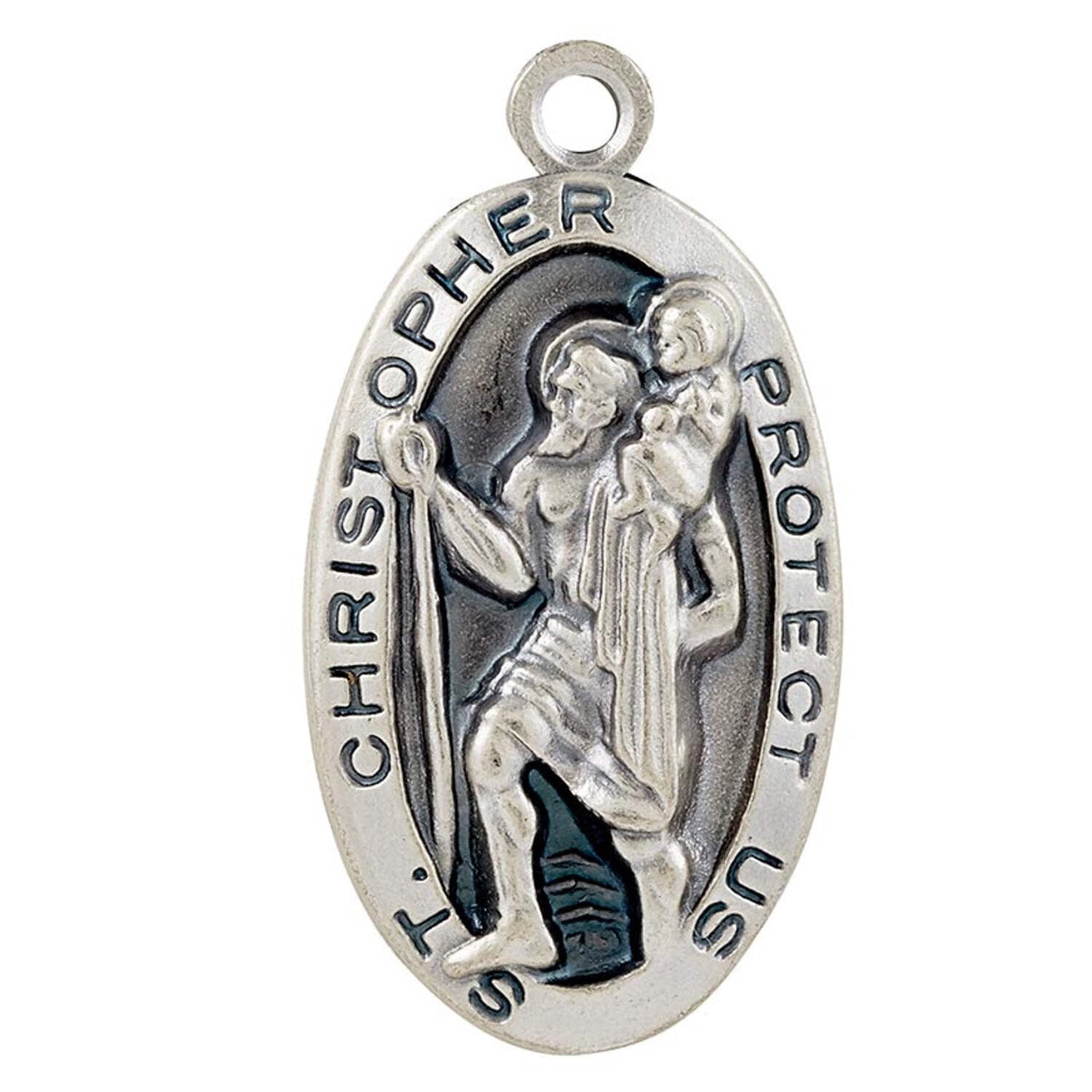 Saint Christopher Oval Medal (SO8647) - Walmart.com