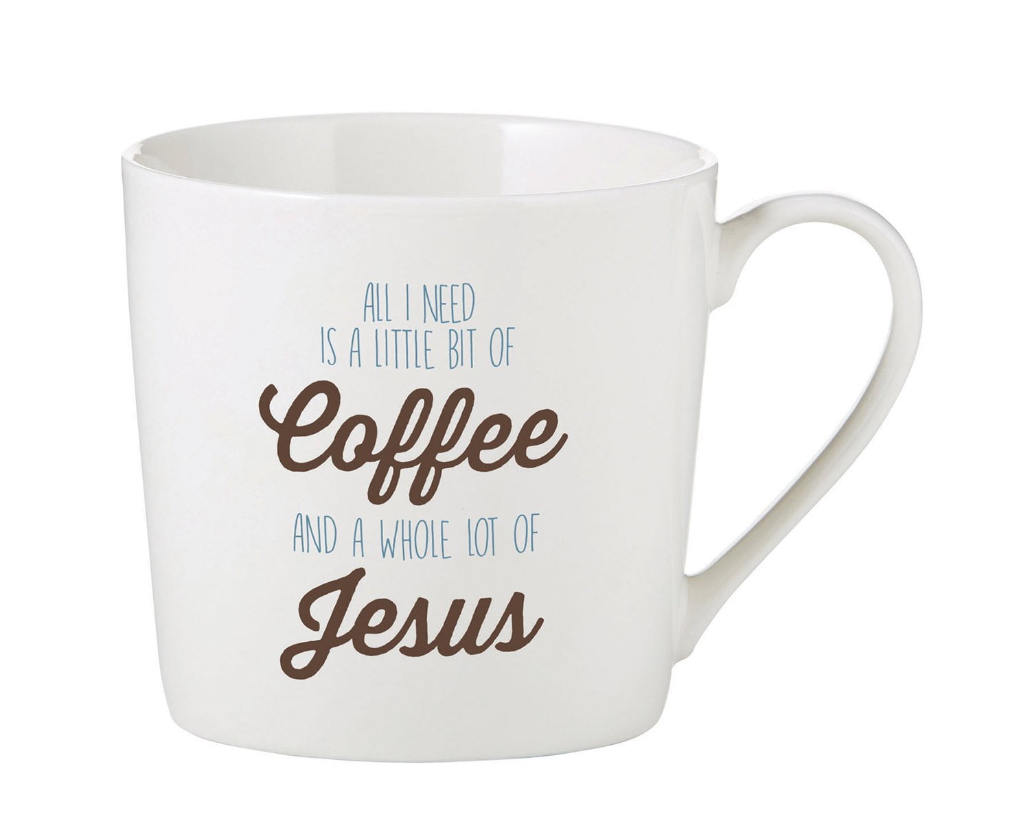 CB Gift 14 oz Cafe All I Need is Coffee & Jesus - MugPack of 2 ...