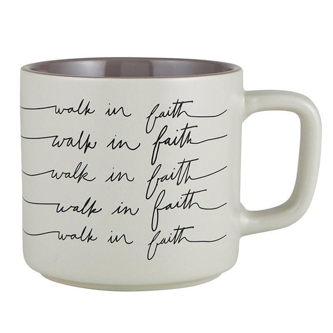 CB Gift 266033 14 oz Walk in Faith Stackable Mug - Walmart.com