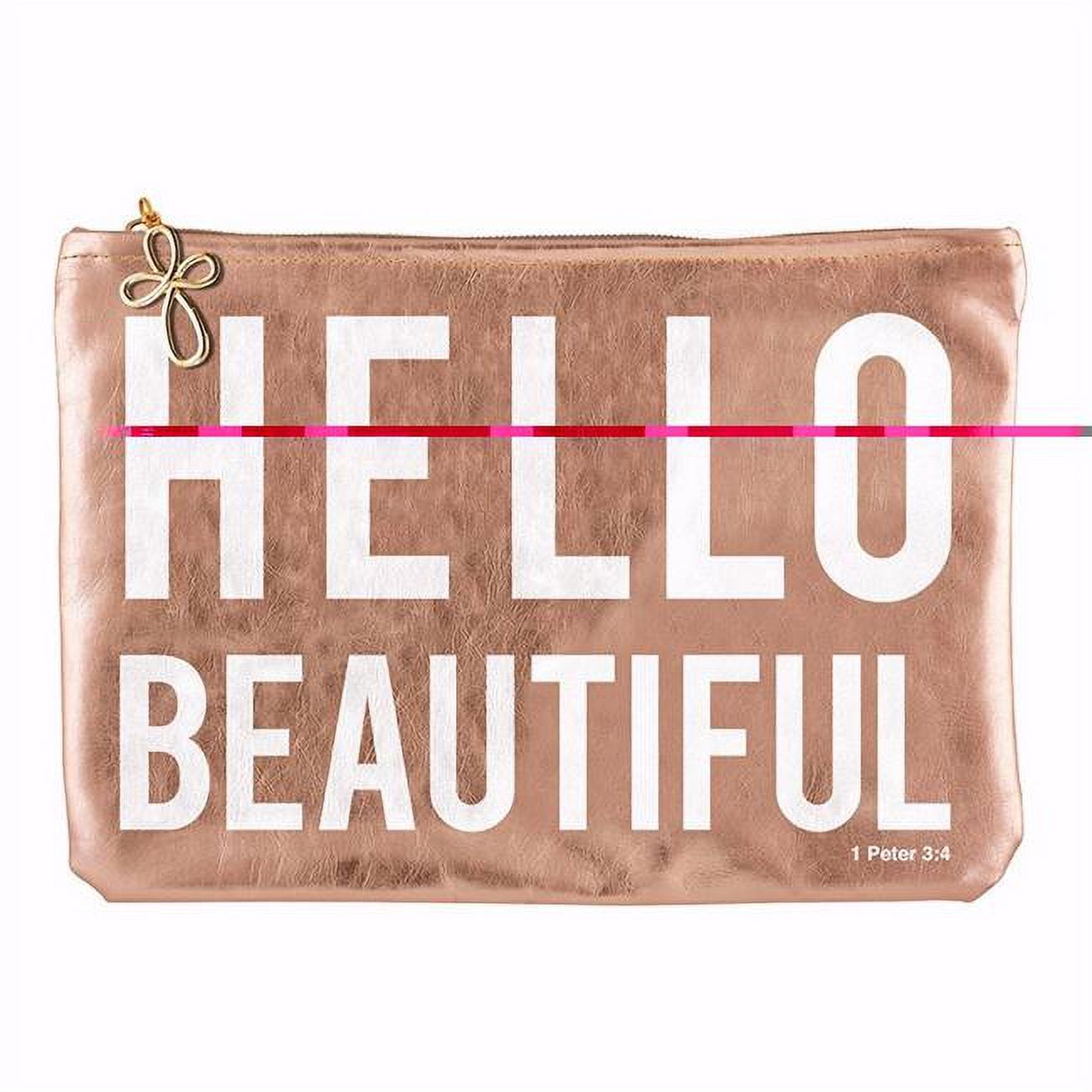 CB Gift 172221 Metallic Pouches Hello Beautiful - Rose Gold - Walmart.com