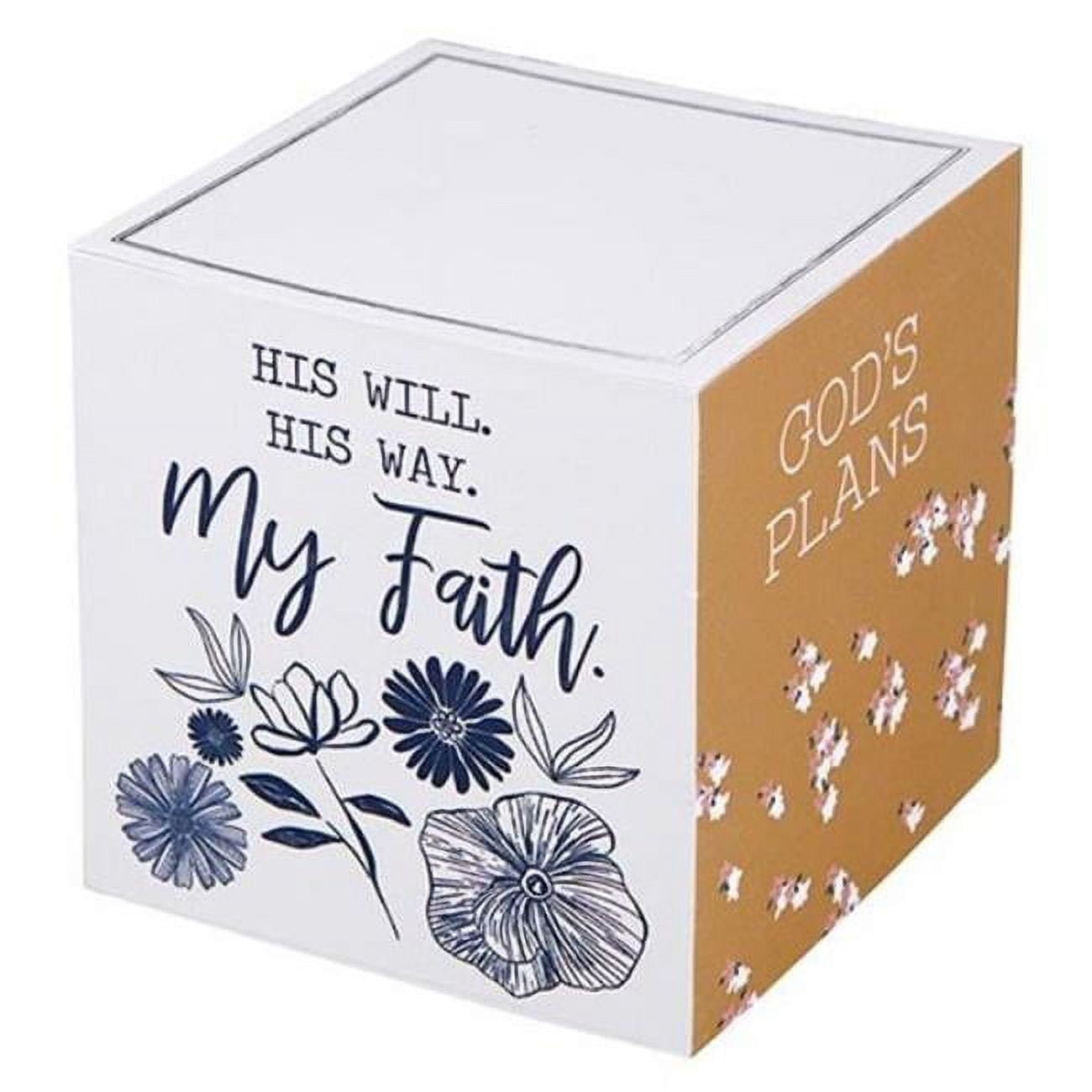 CB Gift 222140 3.5 in. His Will His Way Square Paper Cube - 750 Sheets ...