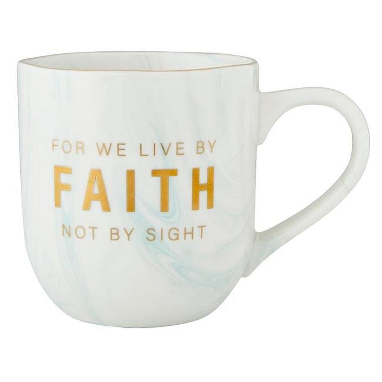 CB Gift 22455X 3.75 in. Mug - Simply Faith-Live By Faith - 12 oz ...