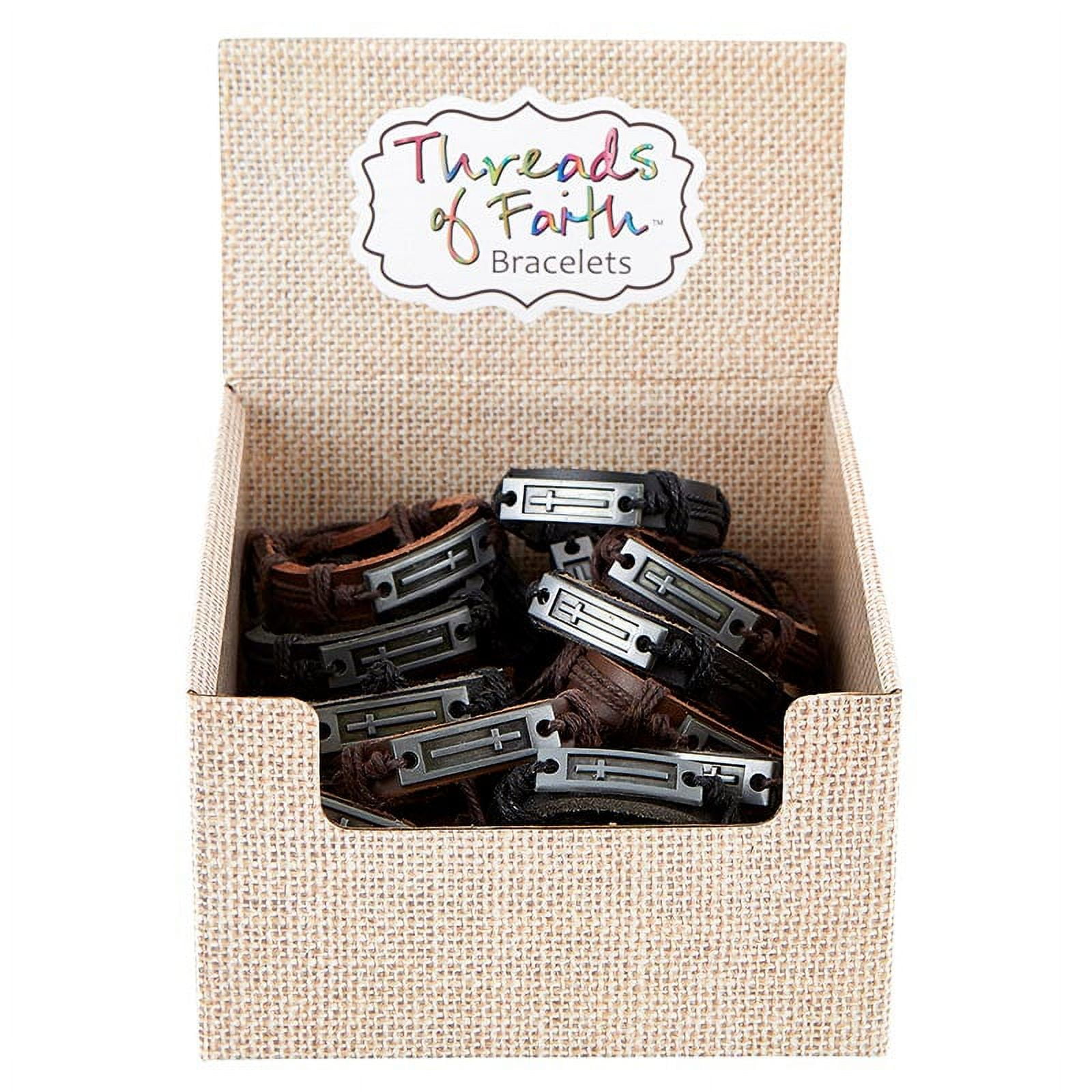 CB Gift 330271 8 in. Threads of Faith Cross with Display Bracelet - 2 ...