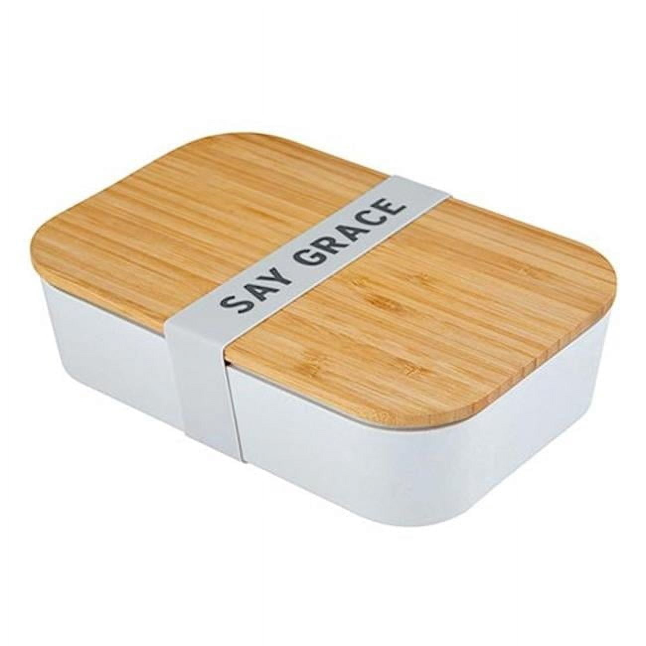 CB Gift Lunch Box - Say Grace - Bamboo with Silicone Sleeve - Walmart.com