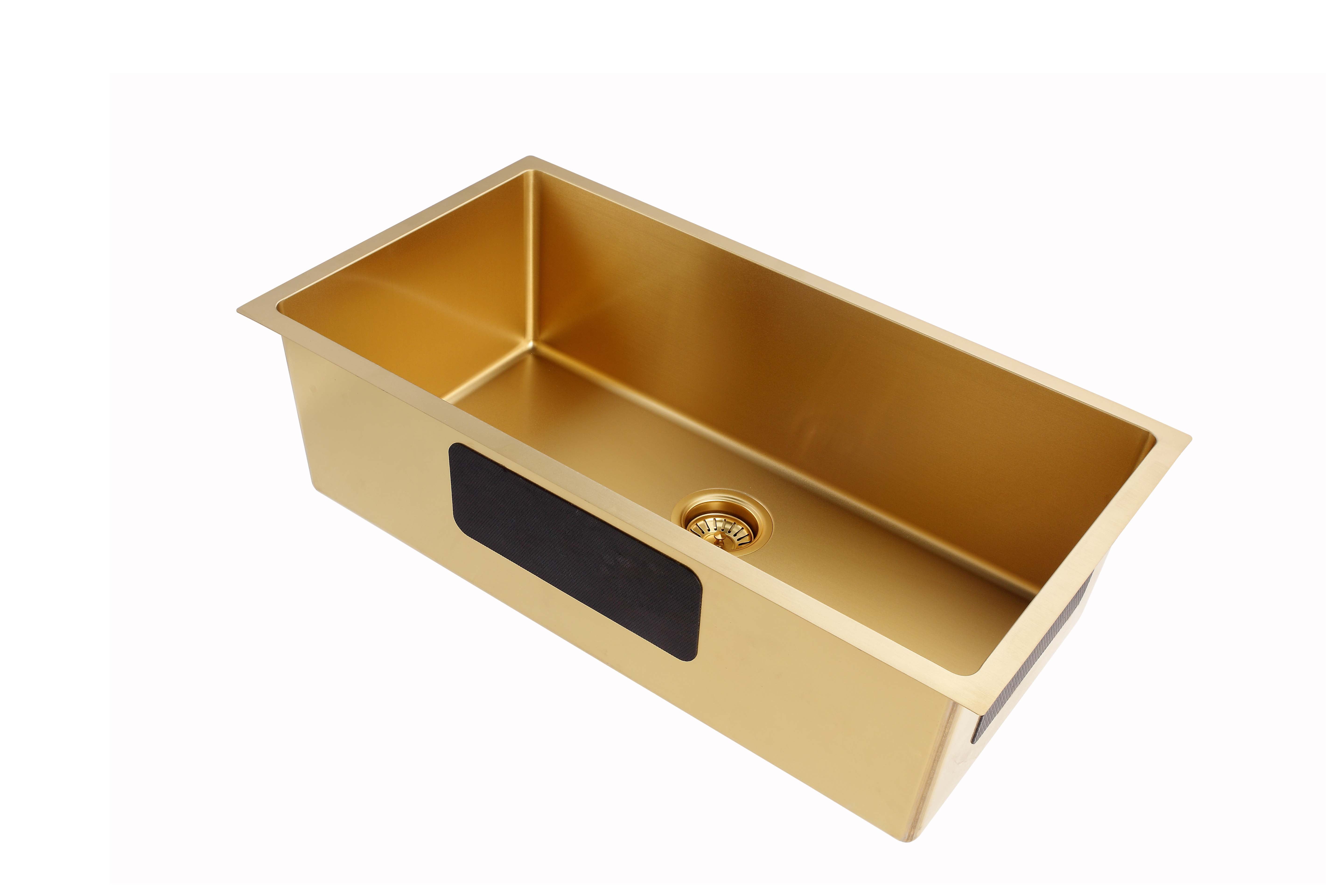 CB HOME 32x19 Gold Kitchen Sink Undermount/Drop-in Single Bowl Basin 16 ...